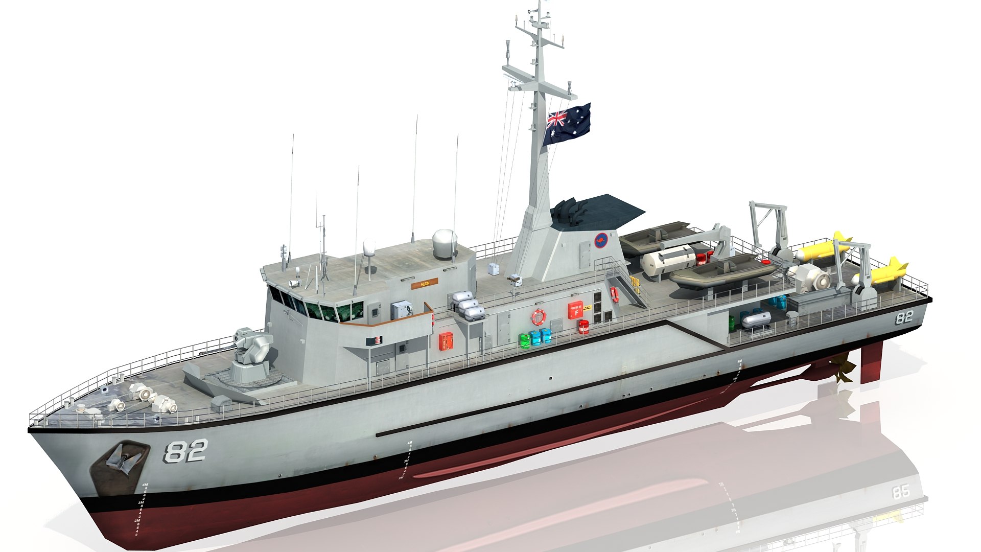 Hmas huon m 3D model - TurboSquid 1668855