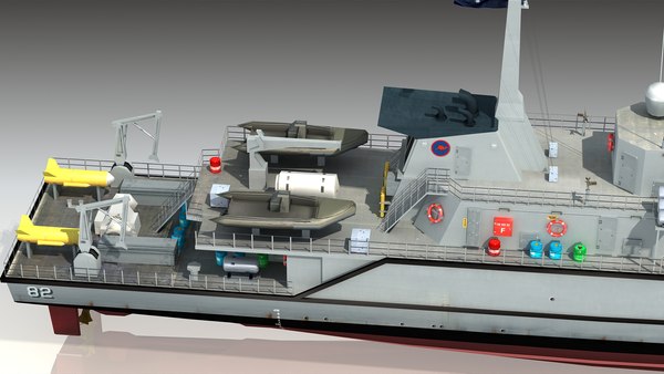 Hmas huon m 3D model - TurboSquid 1668855