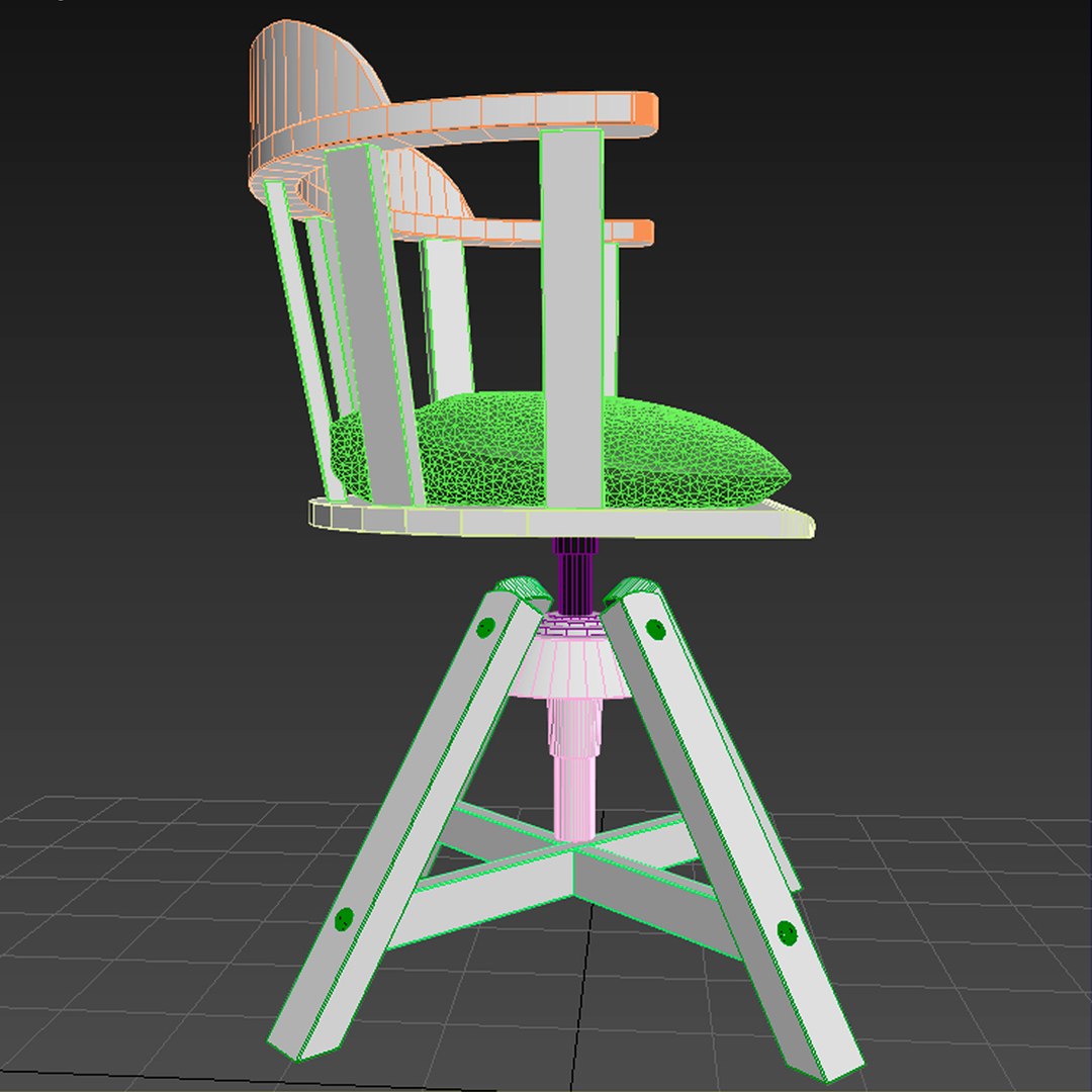3d model ikea feodor swivel chair
