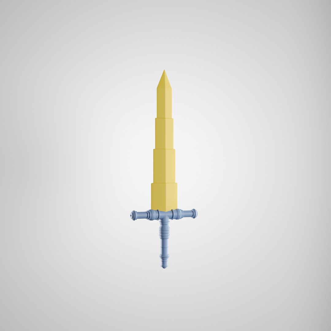 Stylized Knight Sword Traits NFT 3D Model - TurboSquid 1942867