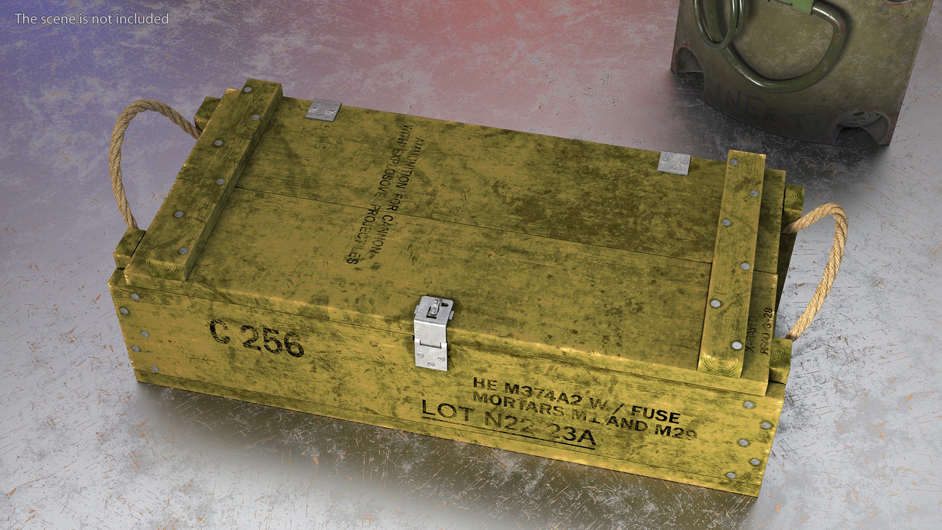 3D Model Military Ammunition Crate - TurboSquid 2224677