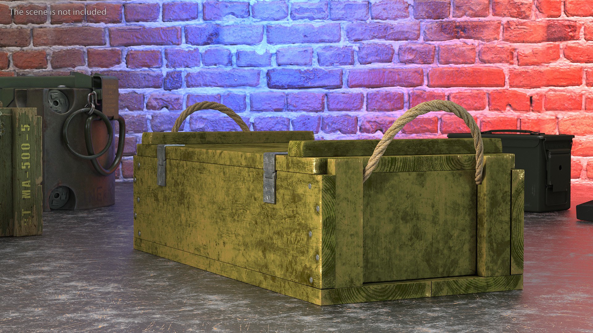 3D Model Military Ammunition Crate - TurboSquid 2224677