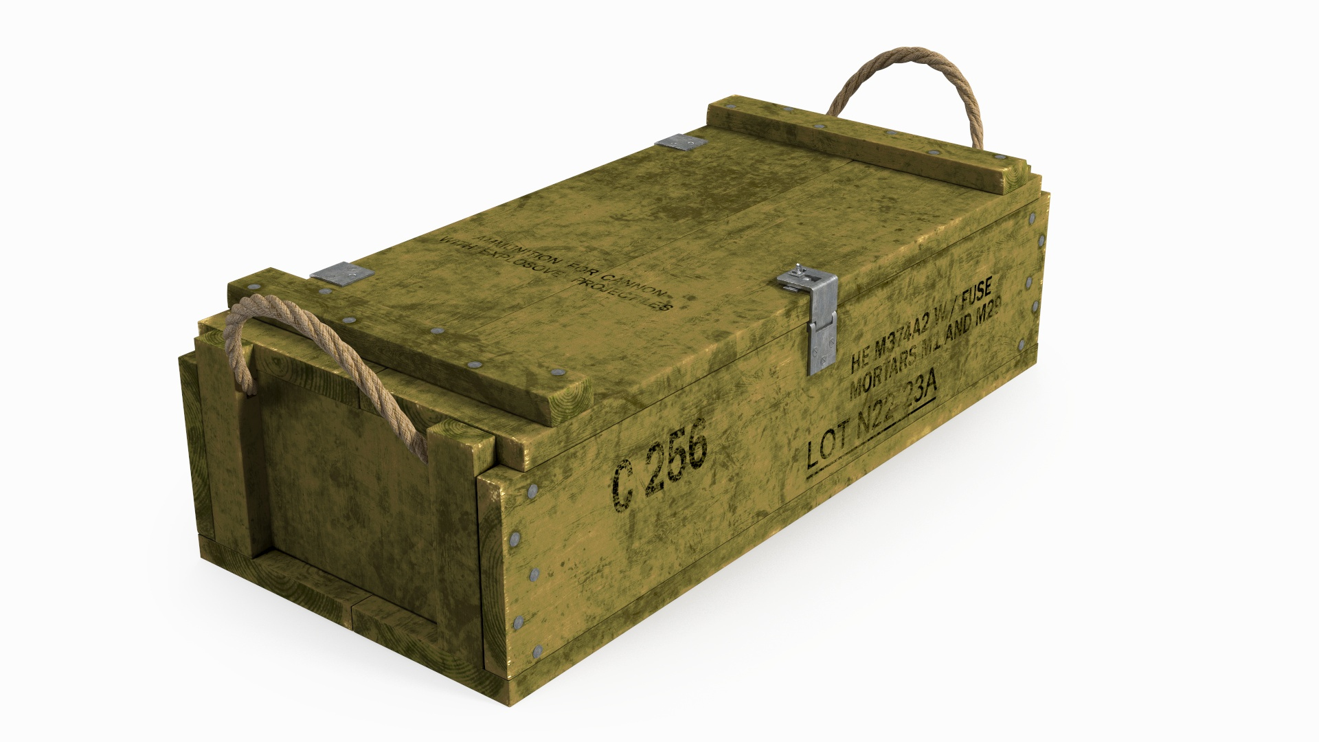 3D Model Military Ammunition Crate - TurboSquid 2224677