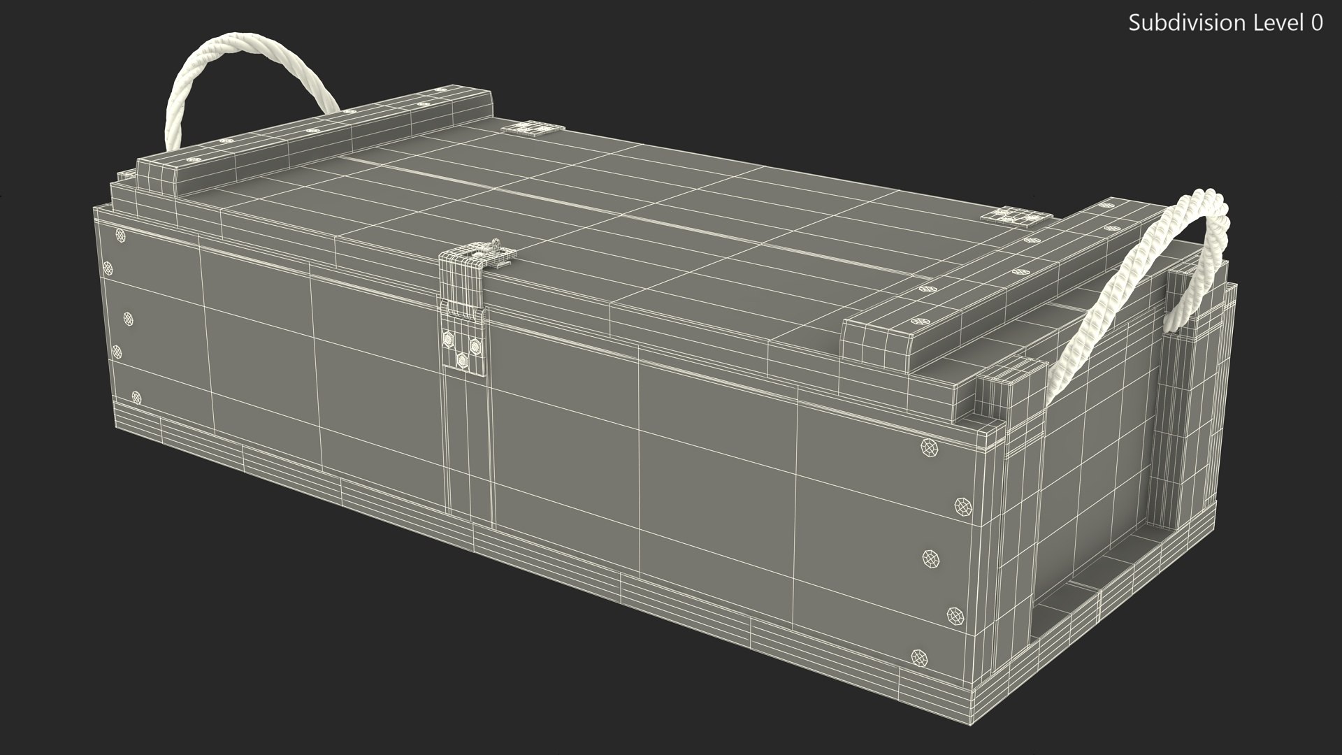 3D Model Military Ammunition Crate - TurboSquid 2224677