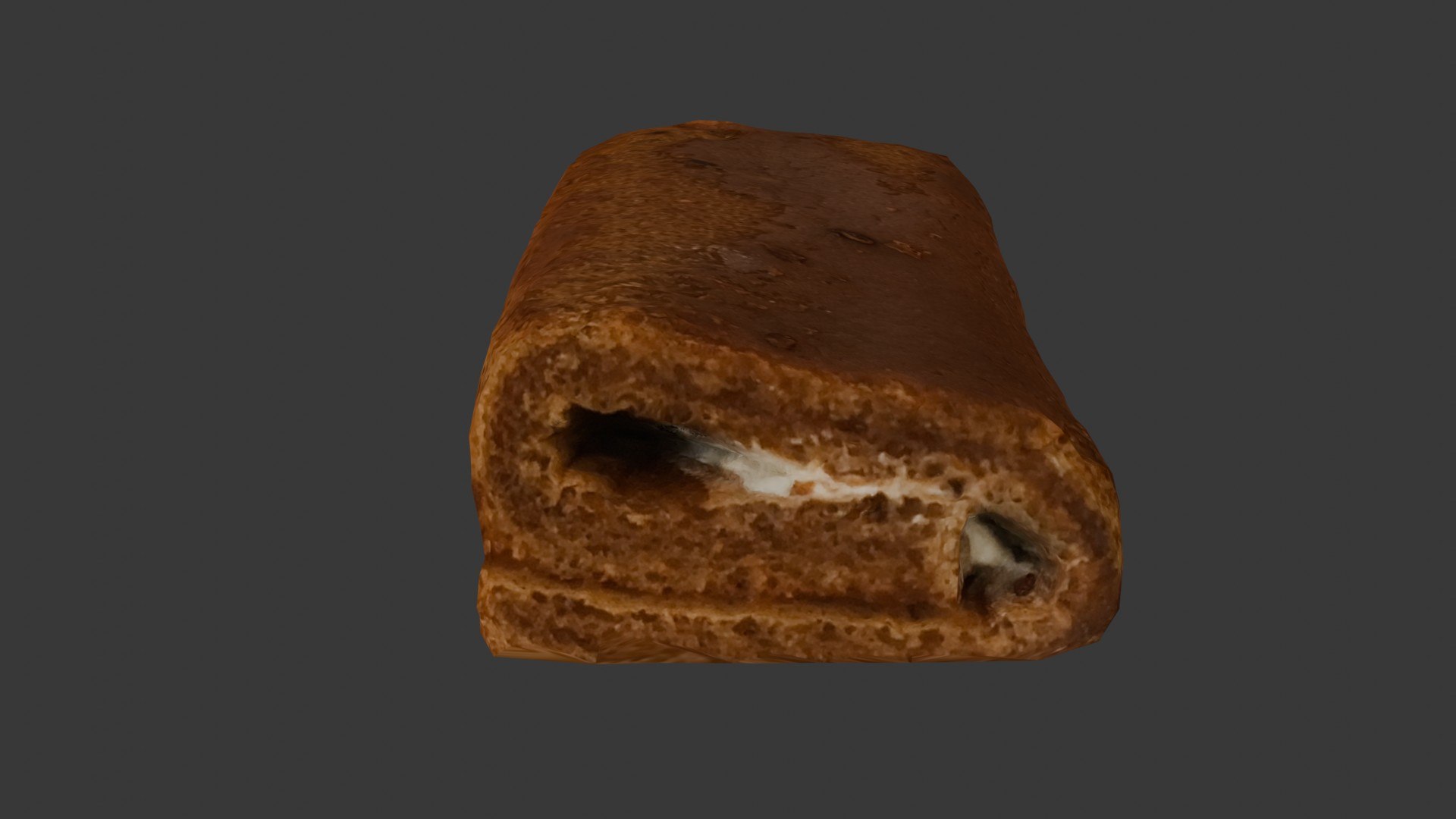 Chocolate Swiss Roll Scan 3D Model - TurboSquid 2408792