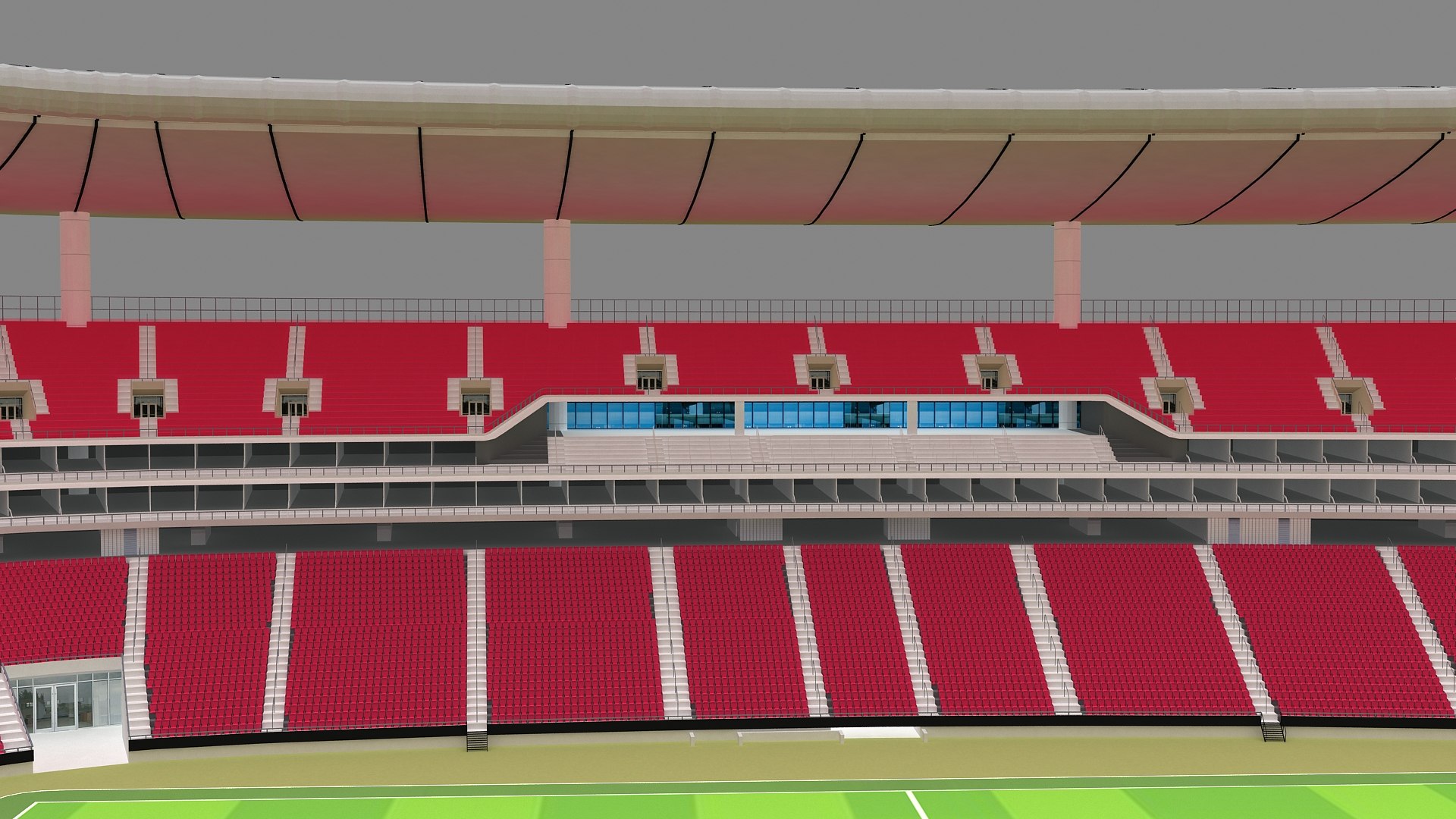 3D Model Estadio Akron Stadium Mexico - TurboSquid 2071697