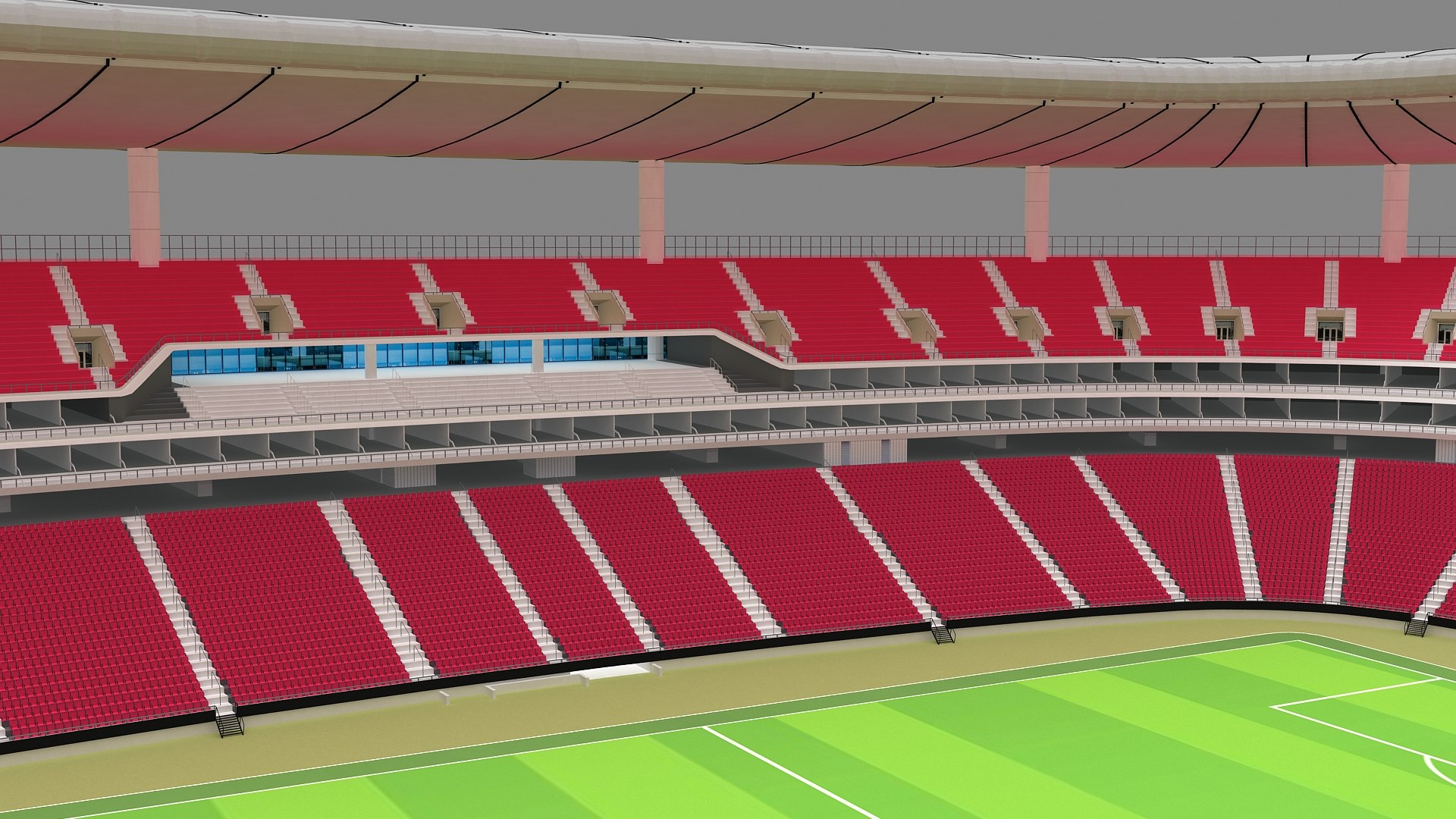 3D Model Estadio Akron Stadium Mexico - TurboSquid 2071697