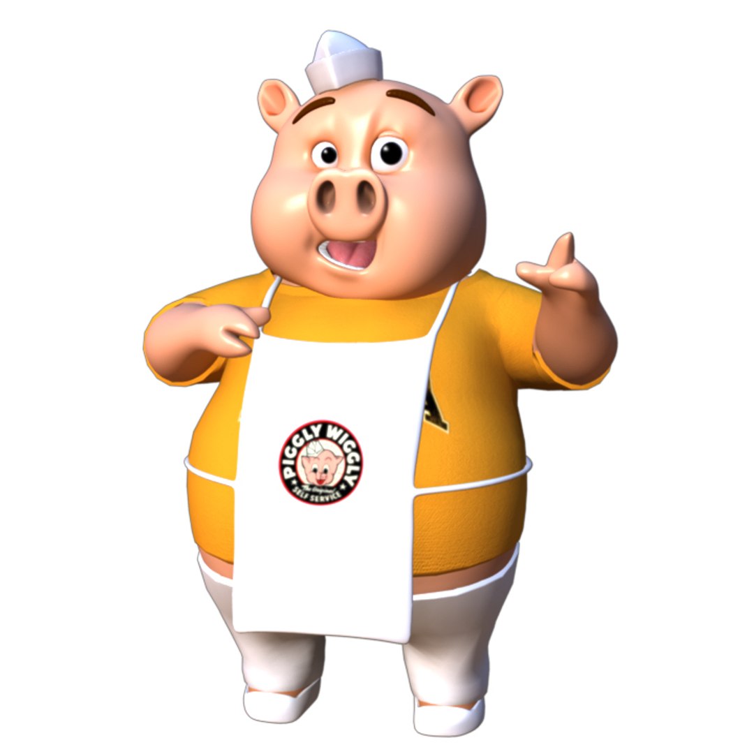 3D Model Piggly 2018 Rig Character - TurboSquid 1346468