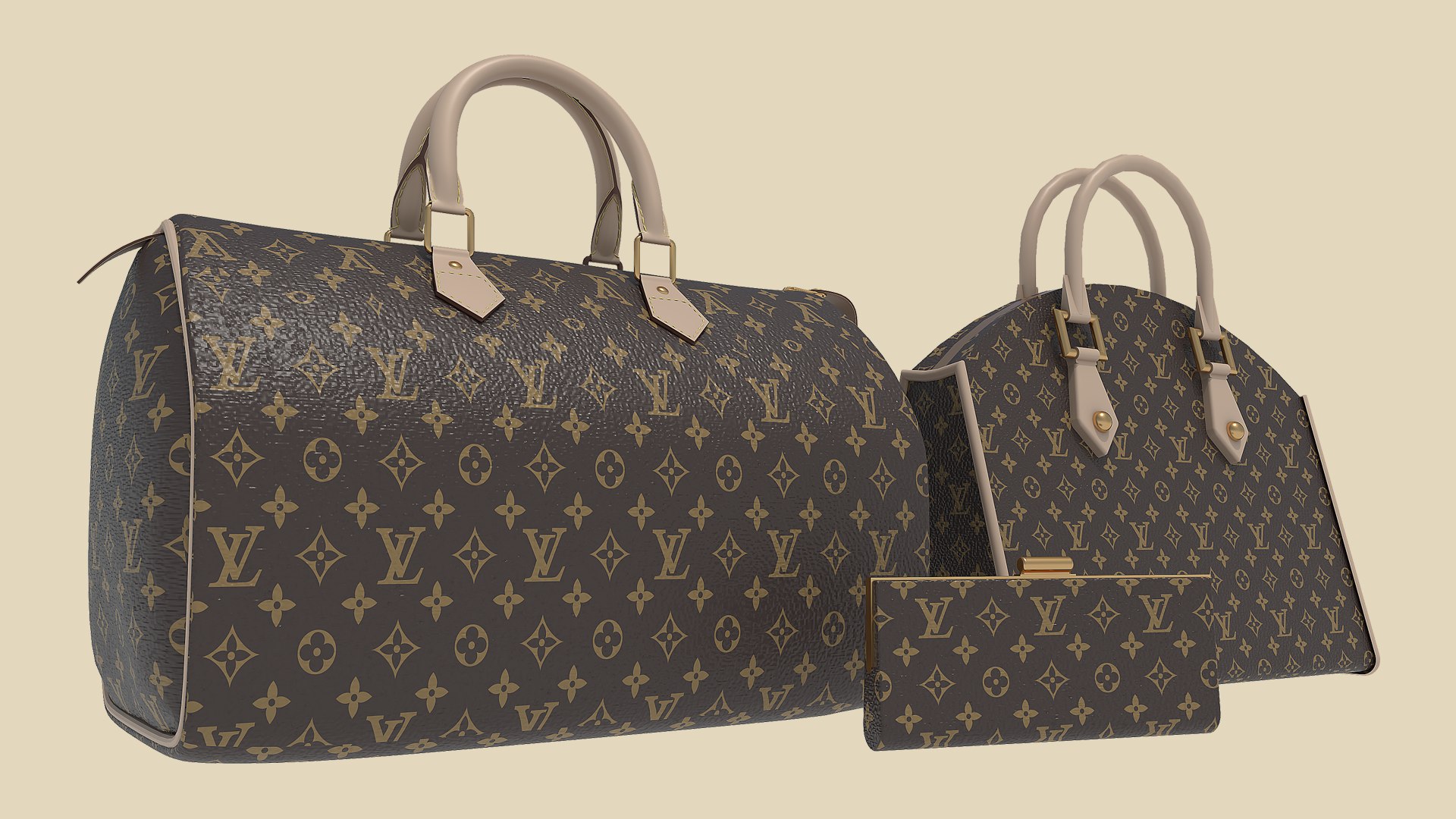 LV Bag 3D Model - TurboSquid 2319774