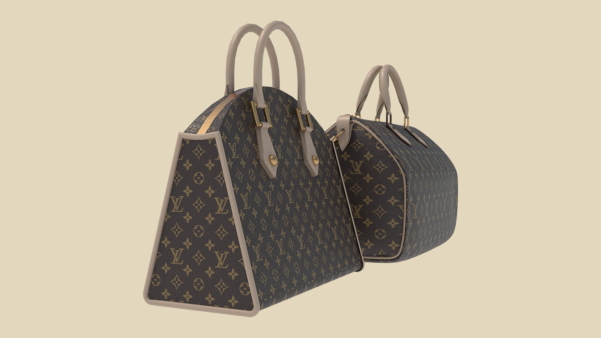 LV Bag 3D Model - TurboSquid 2319774