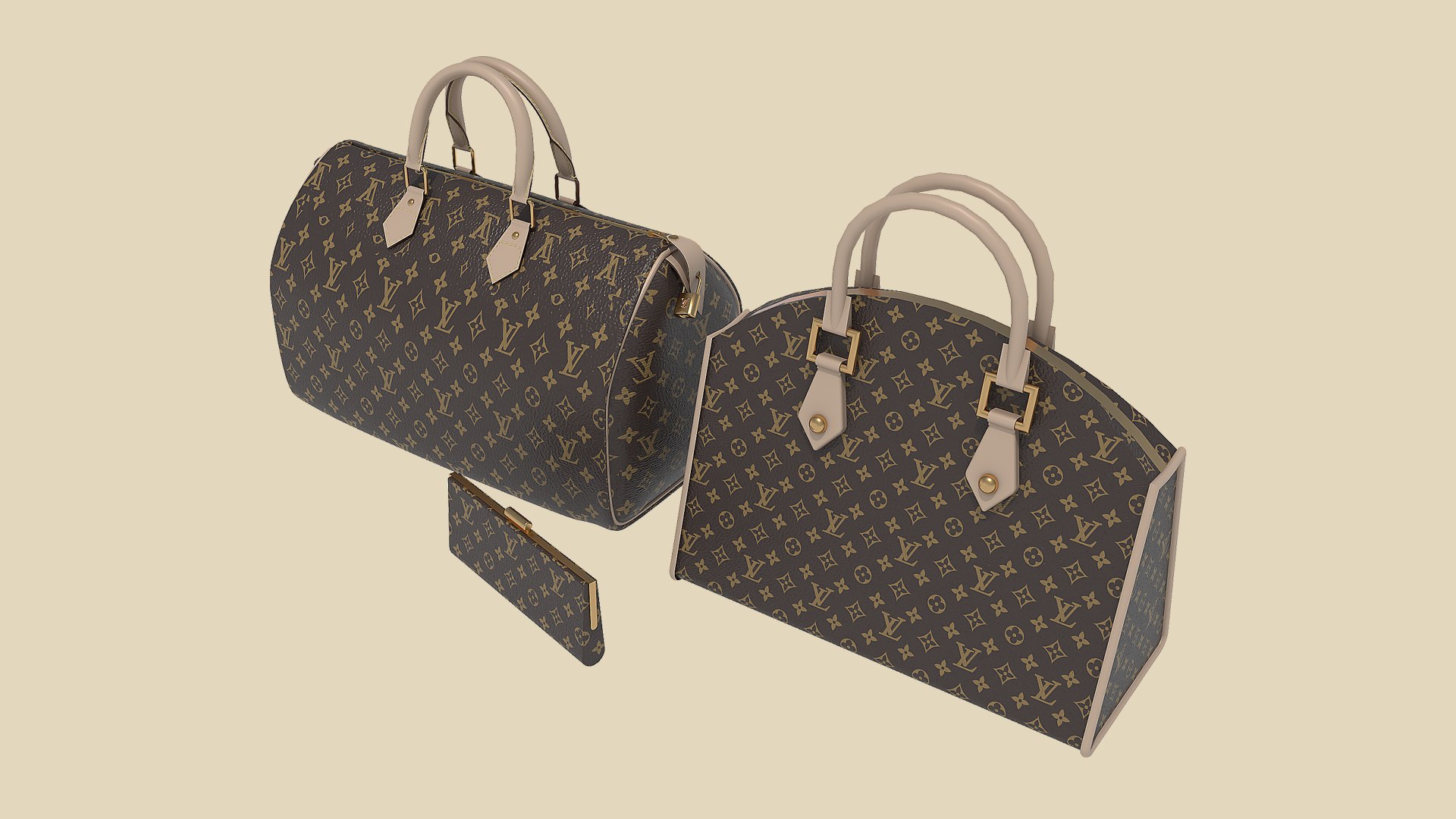 LV Bag 3D Model - TurboSquid 2319774