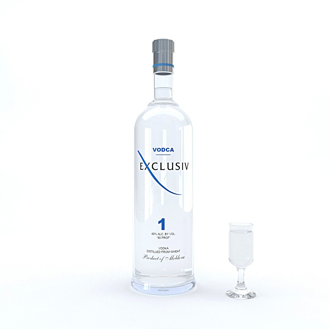 3D vodka alcohol drink model - TurboSquid 1559723