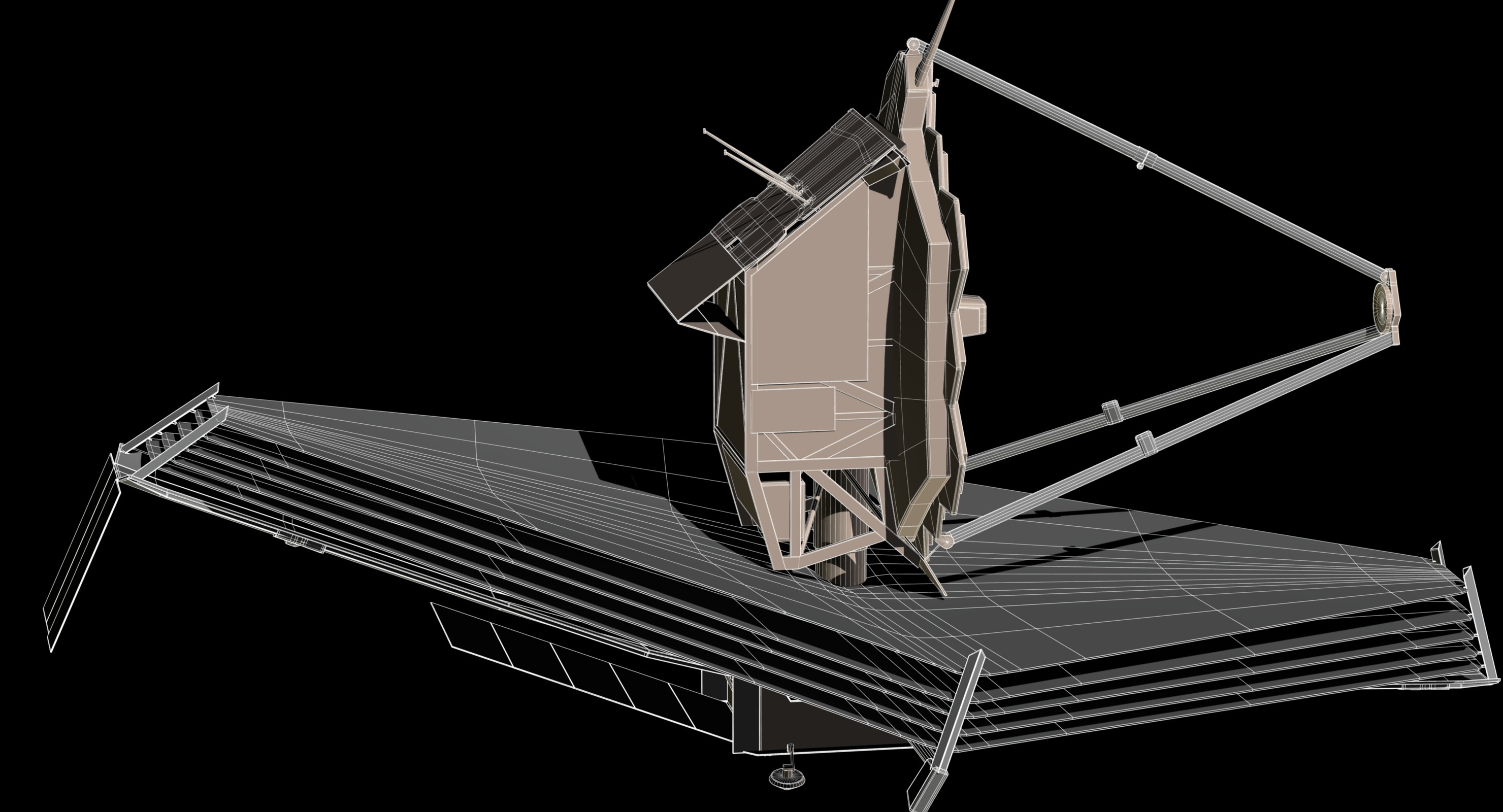 3D James Webb Space Telescope model - TurboSquid 1852516