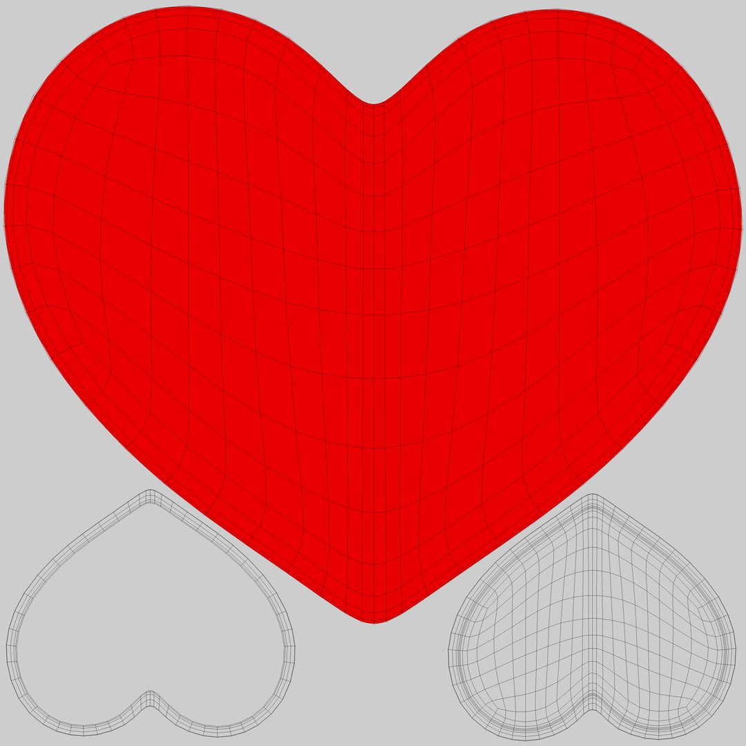 3D model Sticker Heart 1v - TurboSquid 2064155