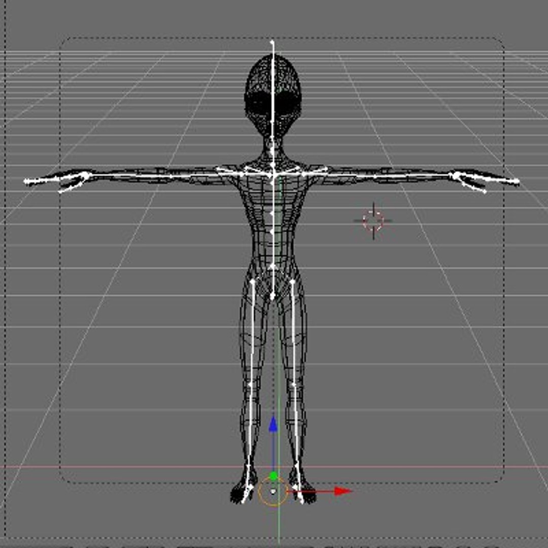 3d rigged alien