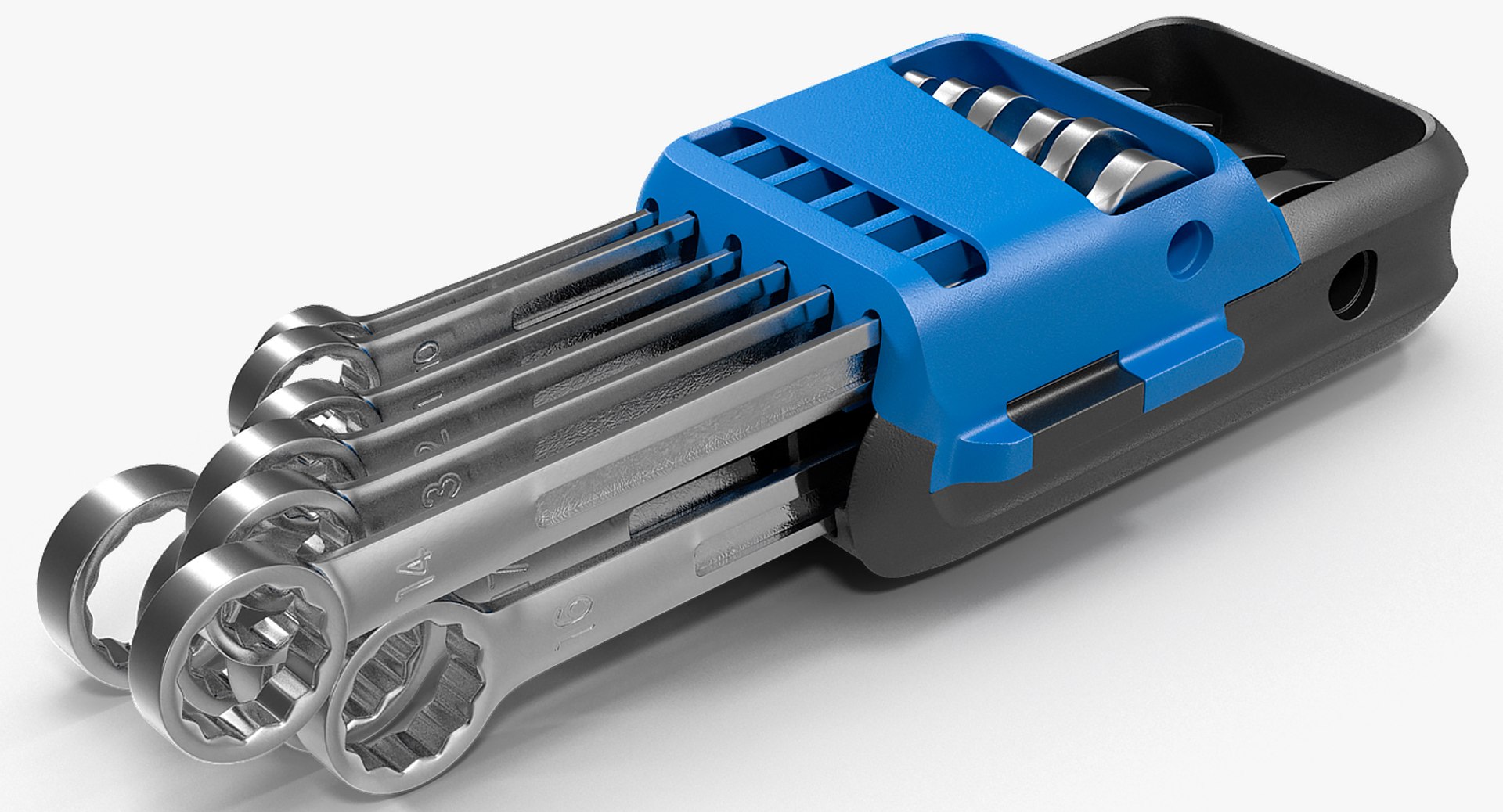 3D combination spanner set storage model - TurboSquid 1418785