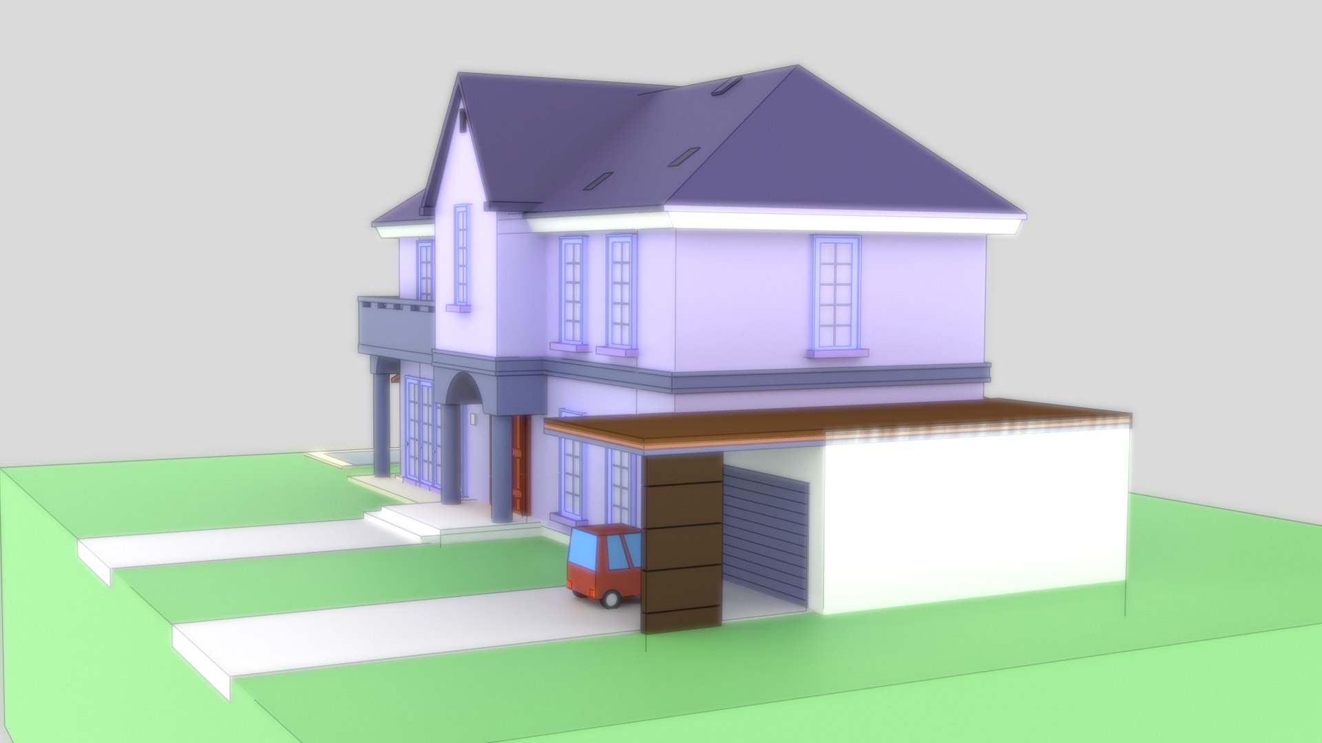 Free Cartoon House Model - TurboSquid 1543778