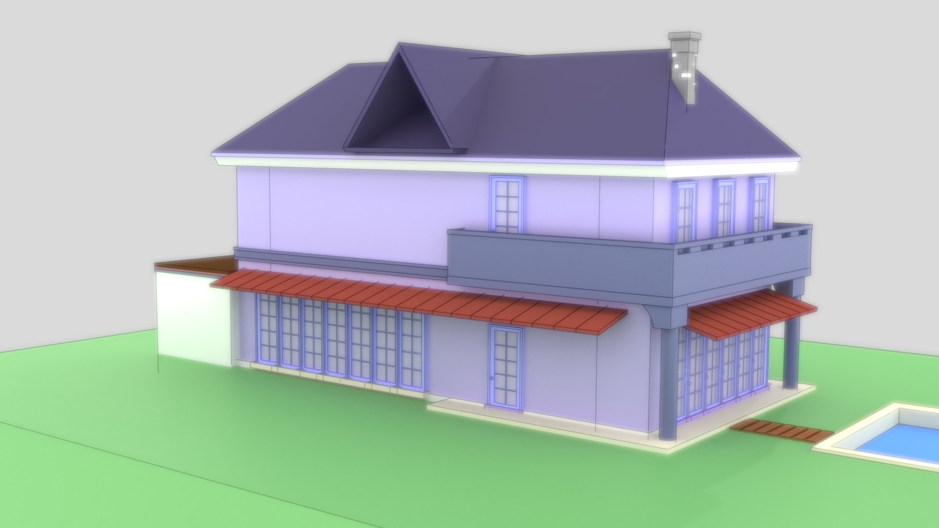 Free Cartoon House Model - TurboSquid 1543778