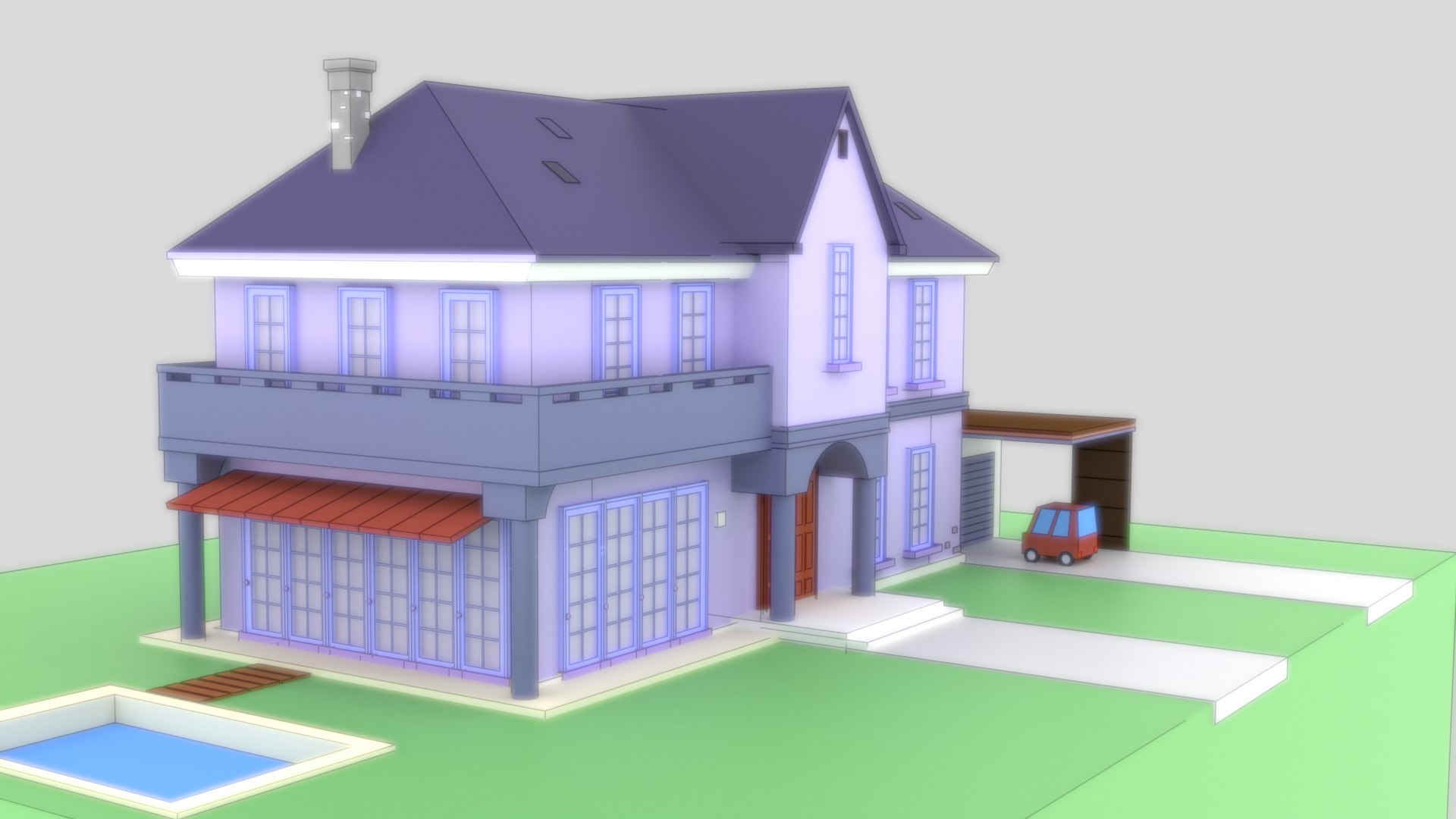 Free Cartoon House Model - TurboSquid 1543778