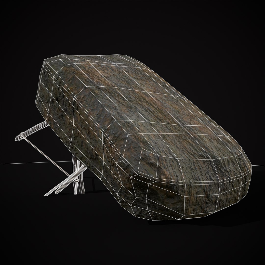 Small Rock Trigger Dead Fall Model - TurboSquid 1973763