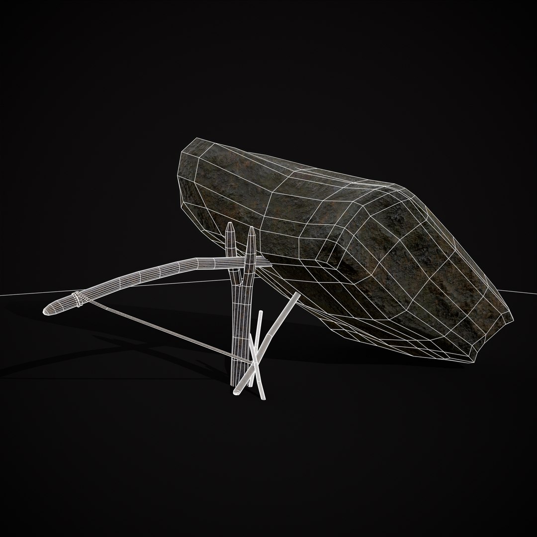 Small Rock Trigger Dead Fall Model - TurboSquid 1973763