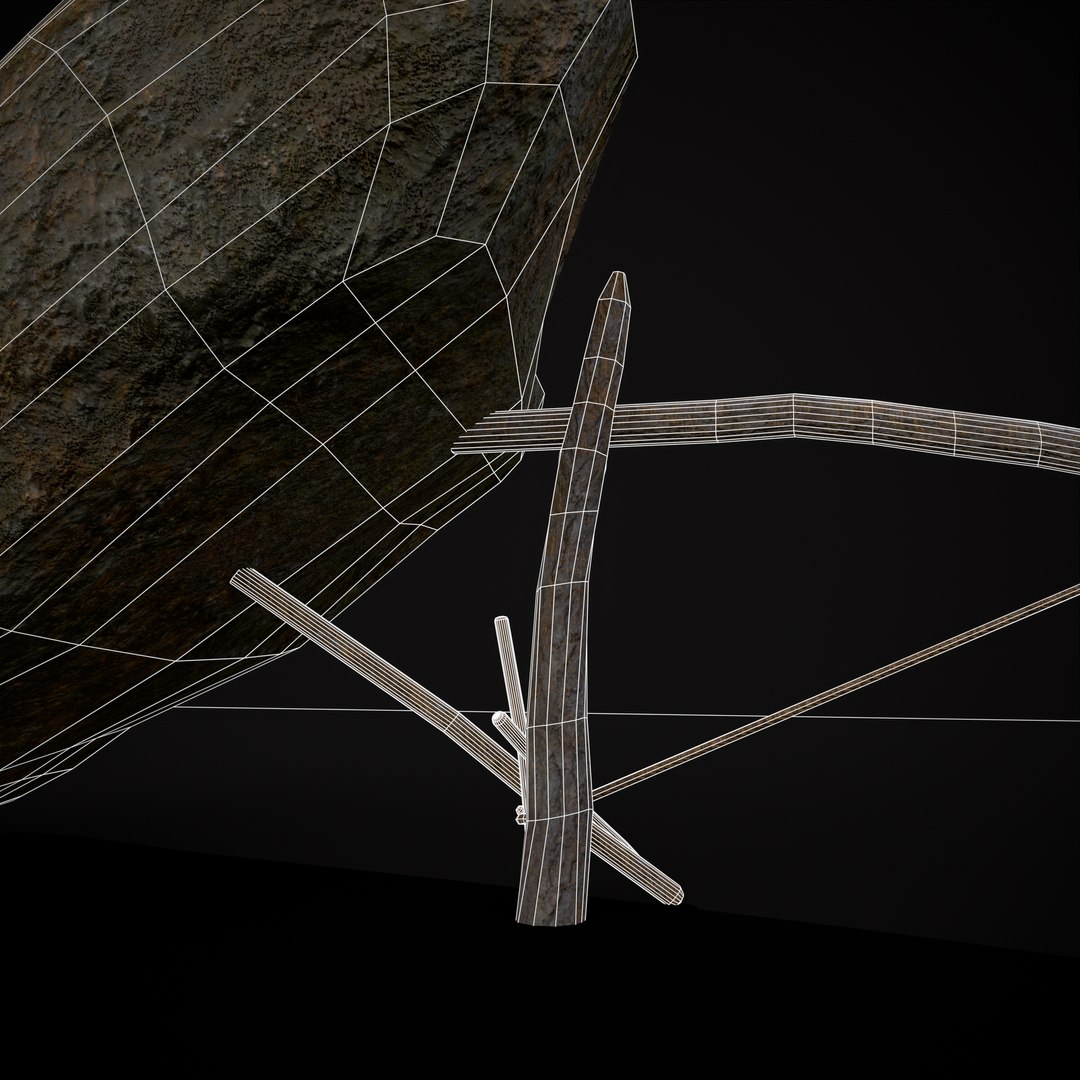 Small Rock Trigger Dead Fall Model - TurboSquid 1973763