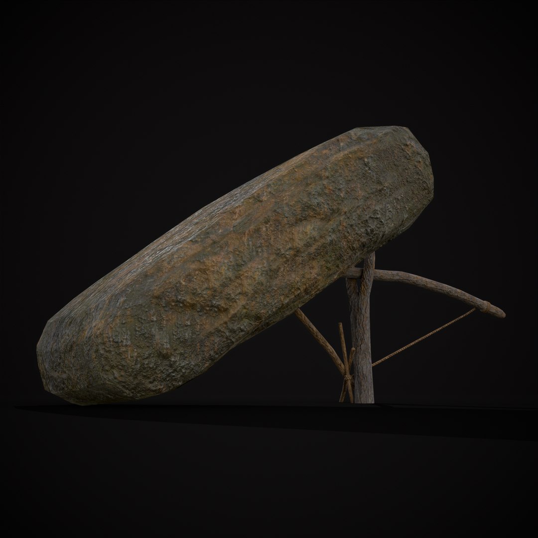 Small Rock Trigger Dead Fall Model - TurboSquid 1973763