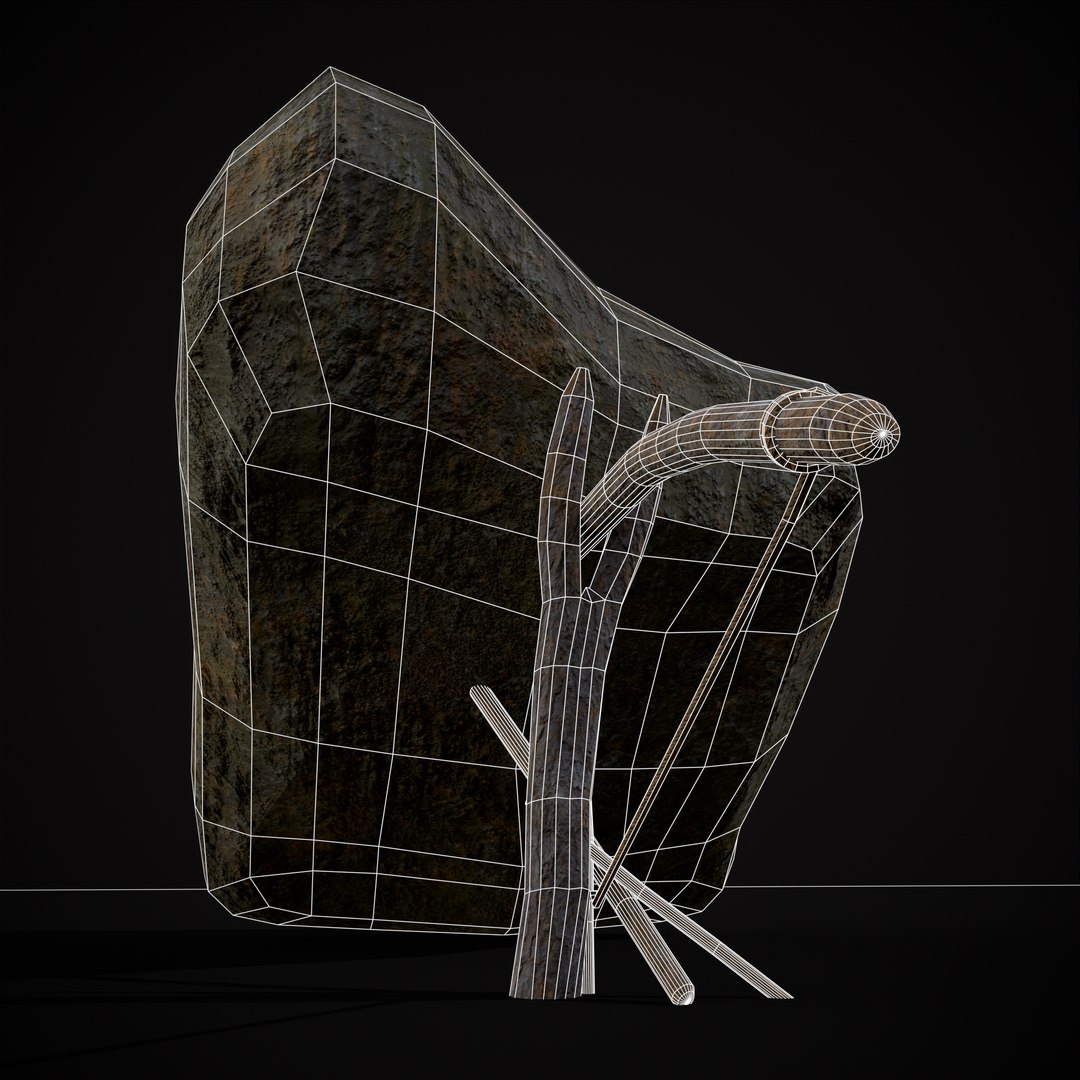 Small Rock Trigger Dead Fall Model - TurboSquid 1973763