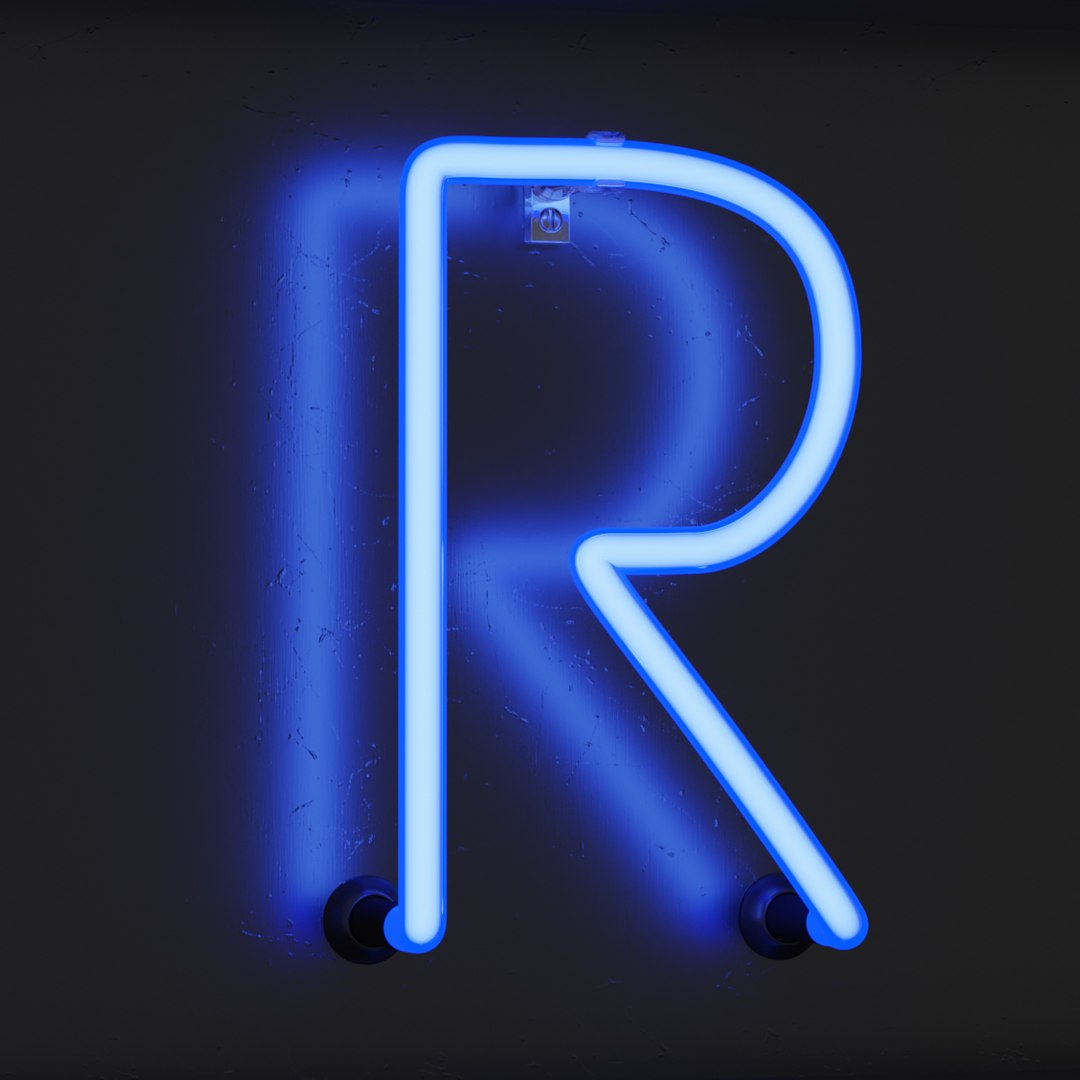Neon R 3D Model - TurboSquid 1914522