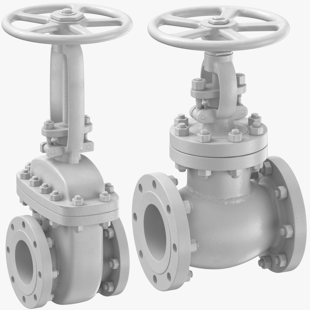 3D industrial pipe valves - TurboSquid 1300042