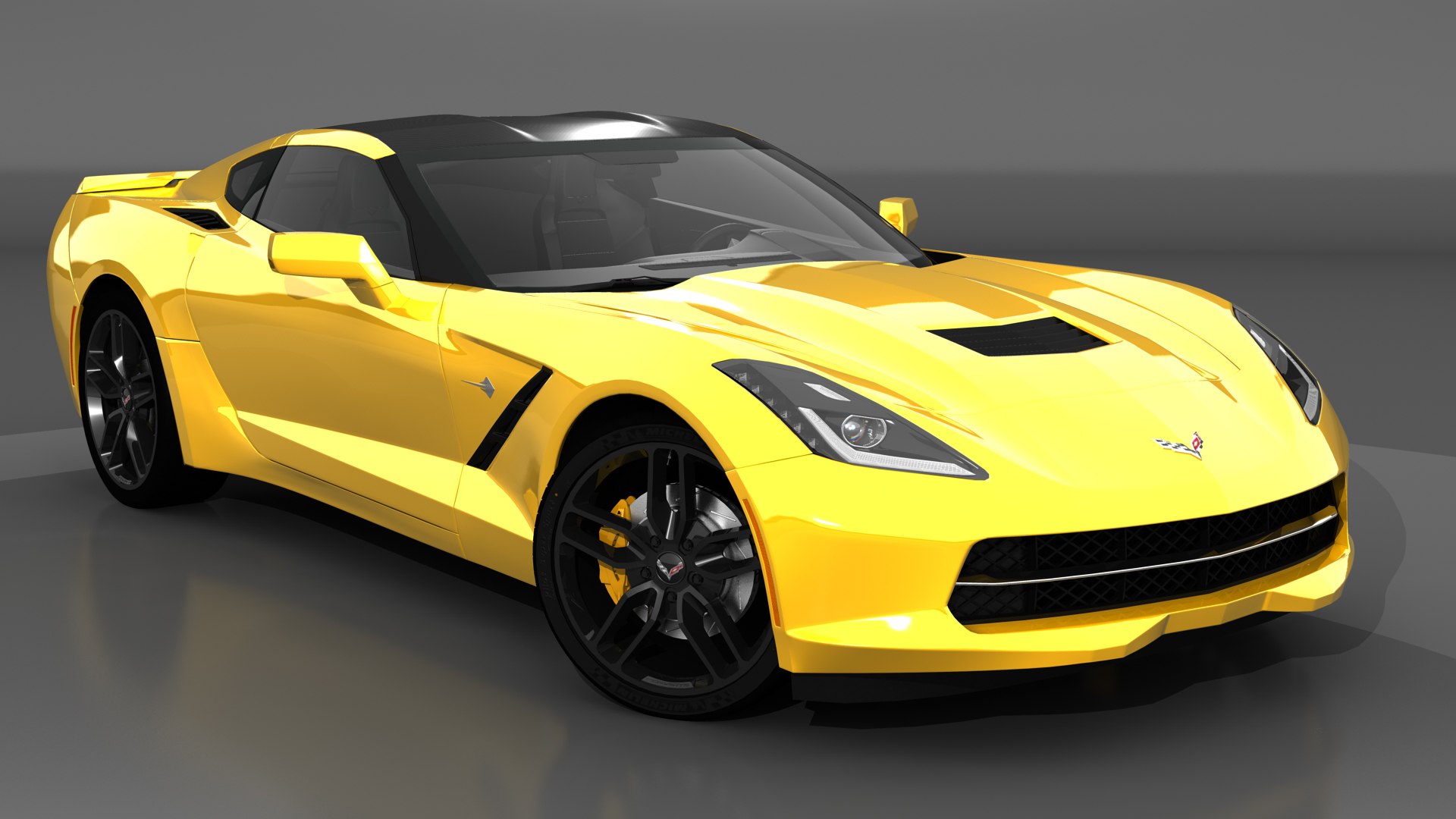 3d Model 2014 Corvette