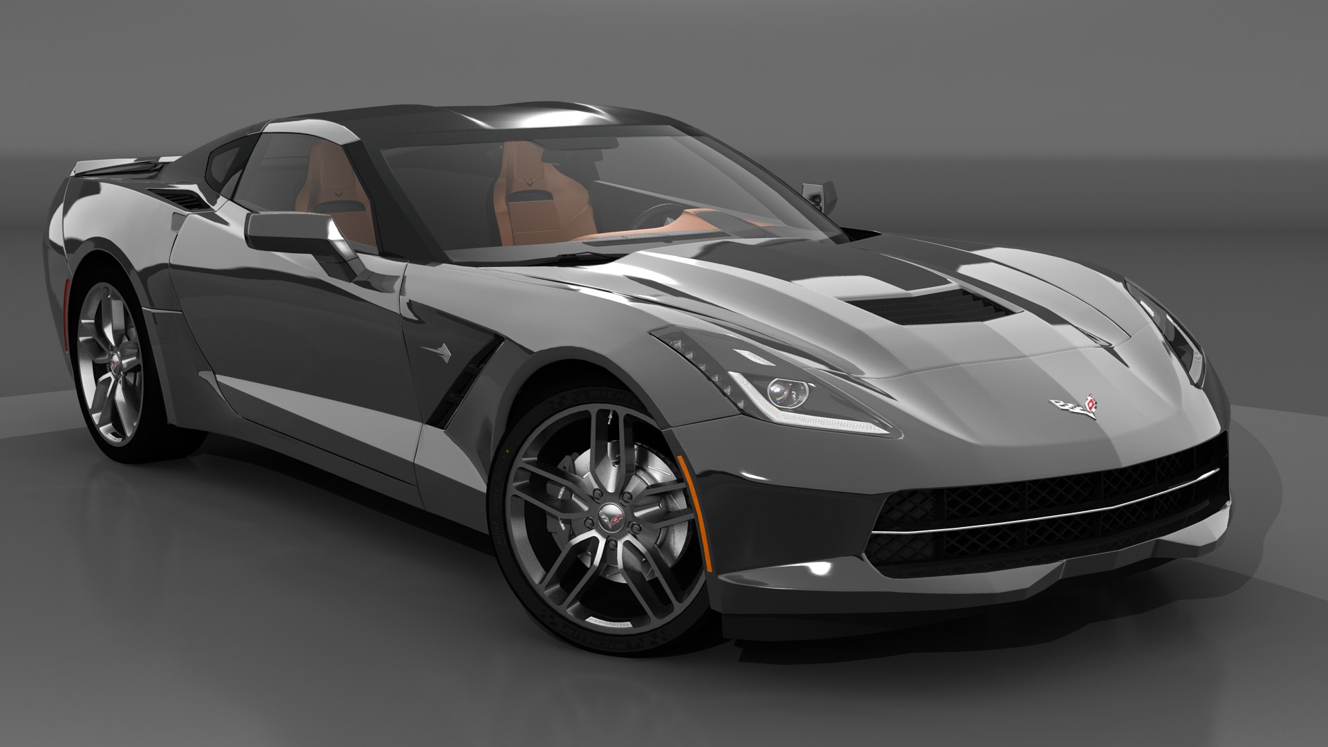 3d Model 2014 Corvette