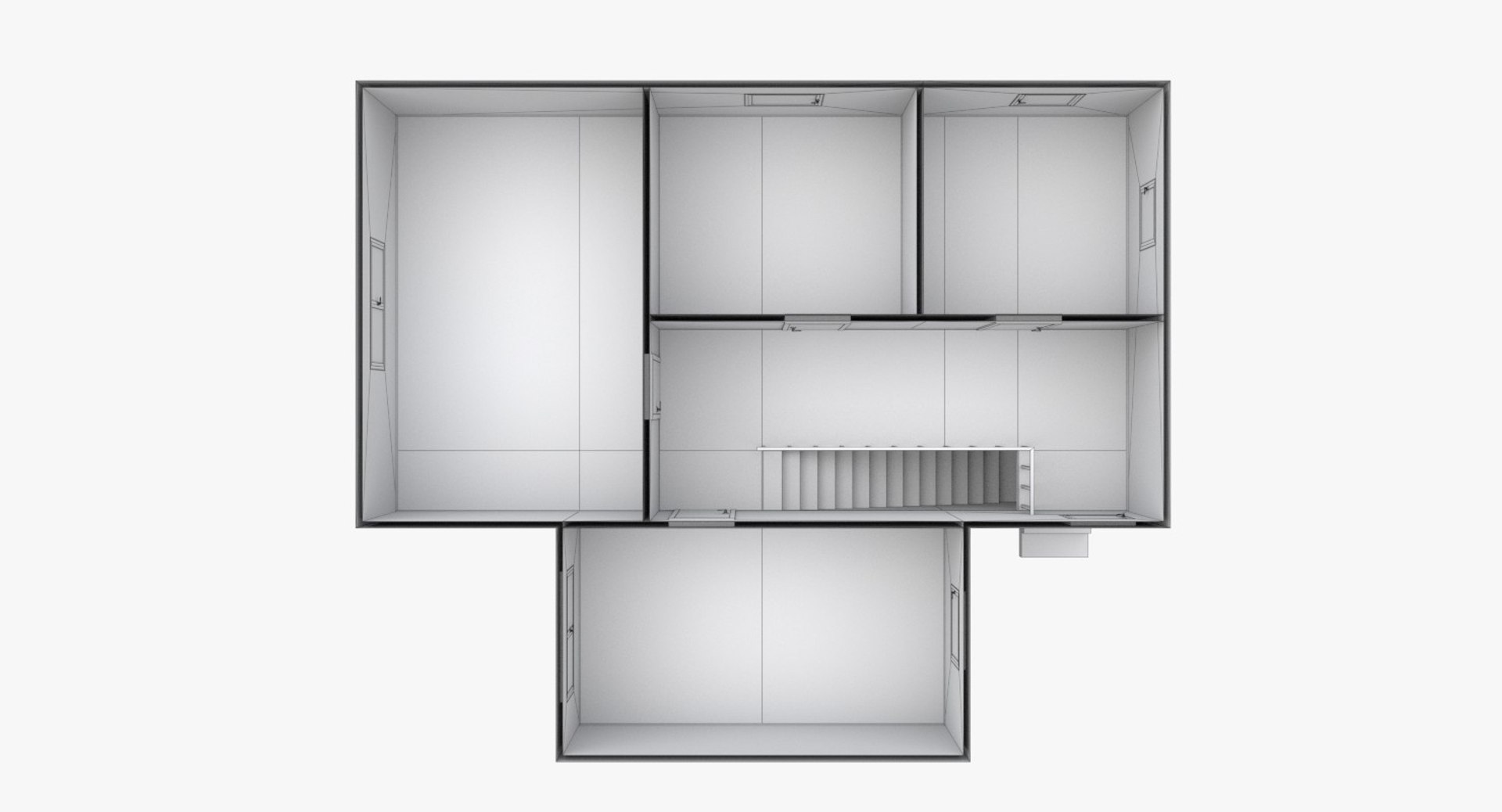 3ds modern building interior