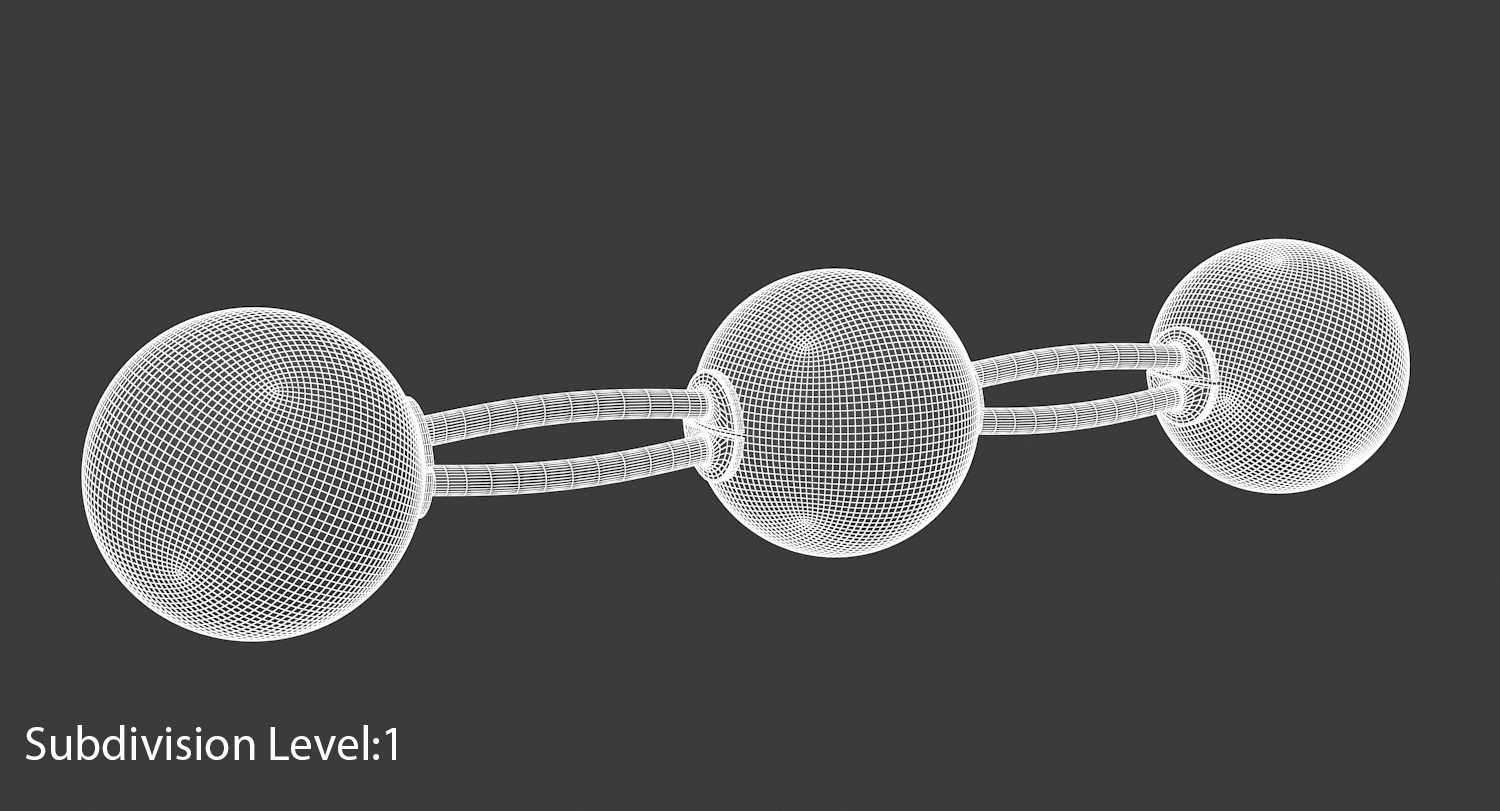 3D silicon dioxide molecule - TurboSquid 1429710