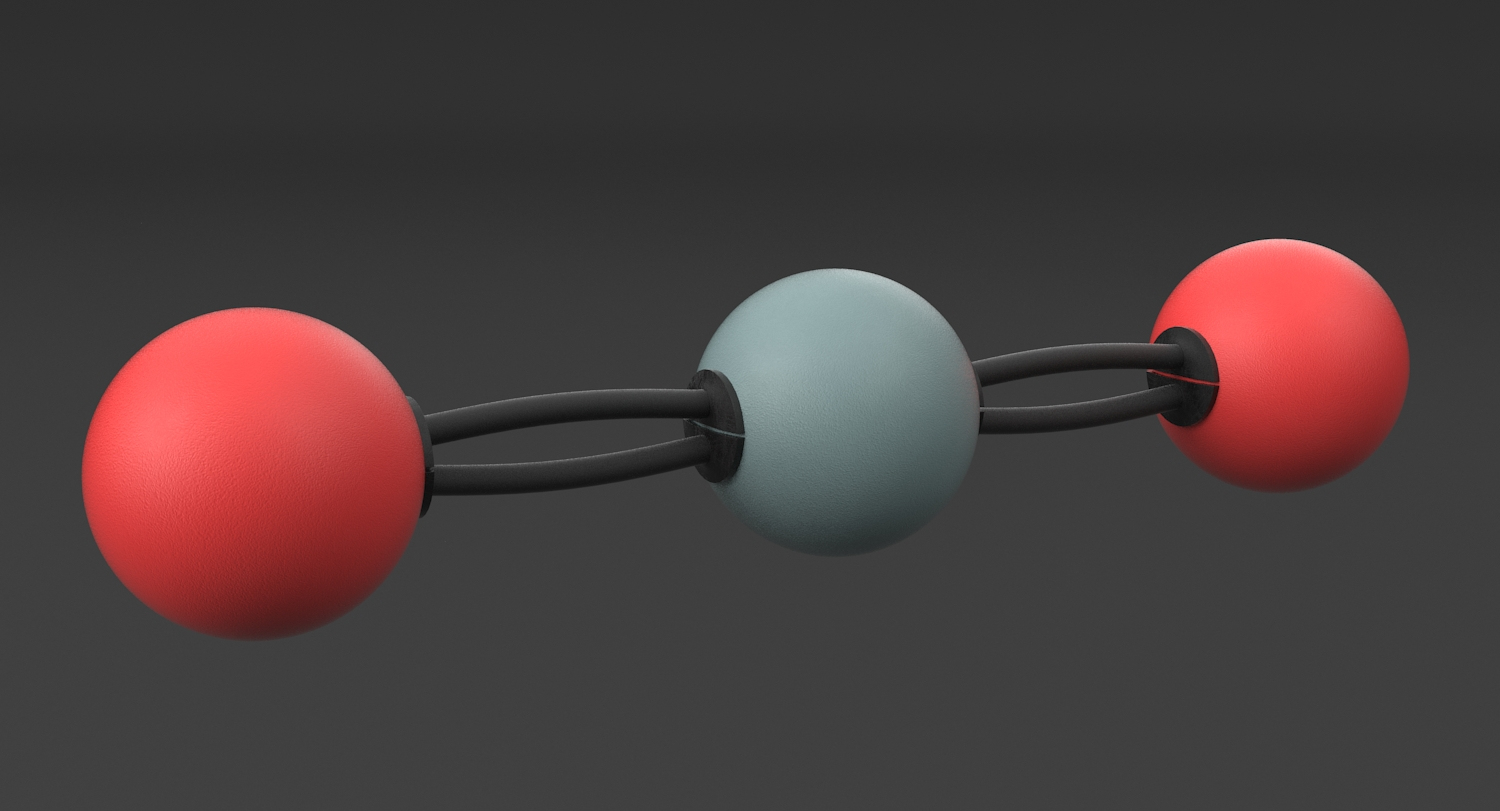 3D silicon dioxide molecule - TurboSquid 1429710