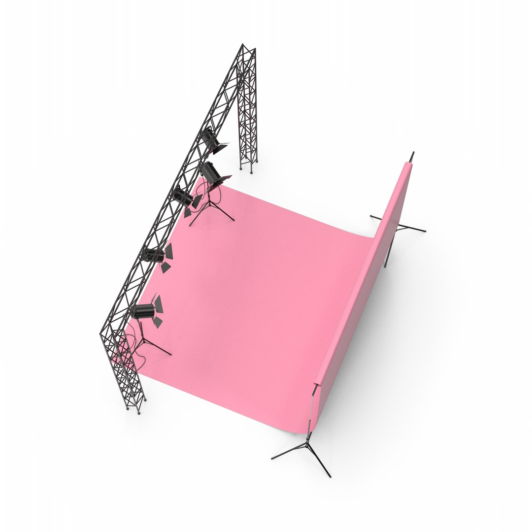 3D Pink Studio Set - TurboSquid 2214450