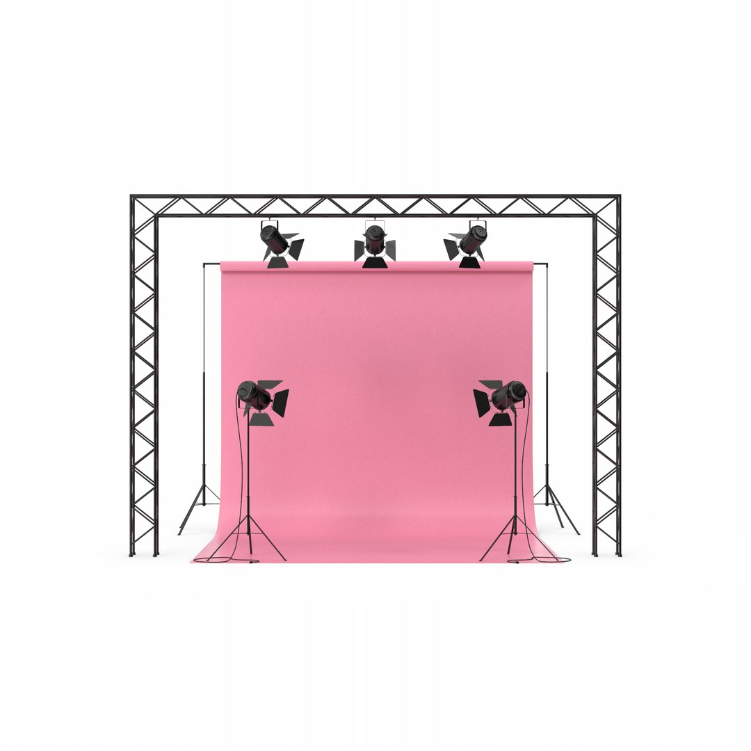 3D Pink Studio Set - TurboSquid 2214450