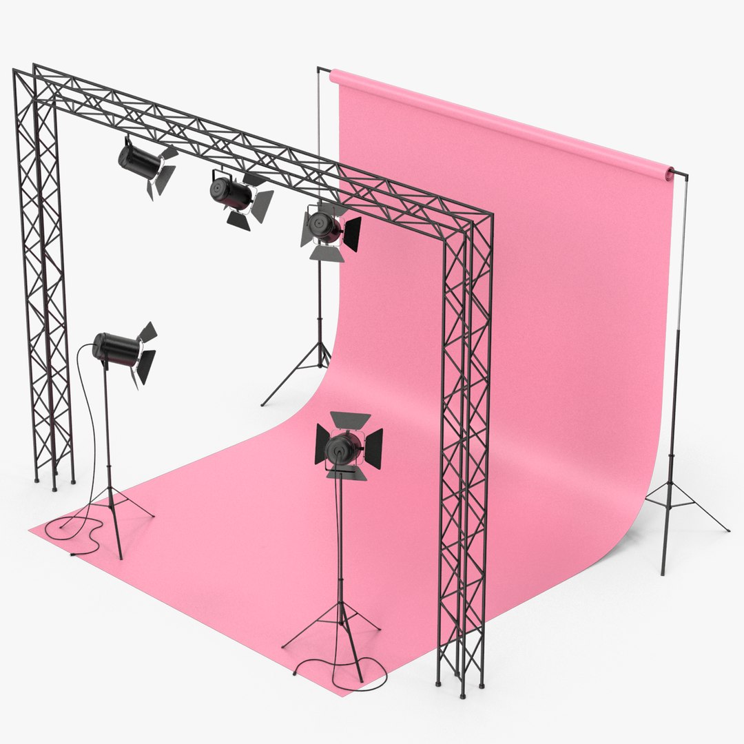 3D Pink Studio Set - TurboSquid 2214450
