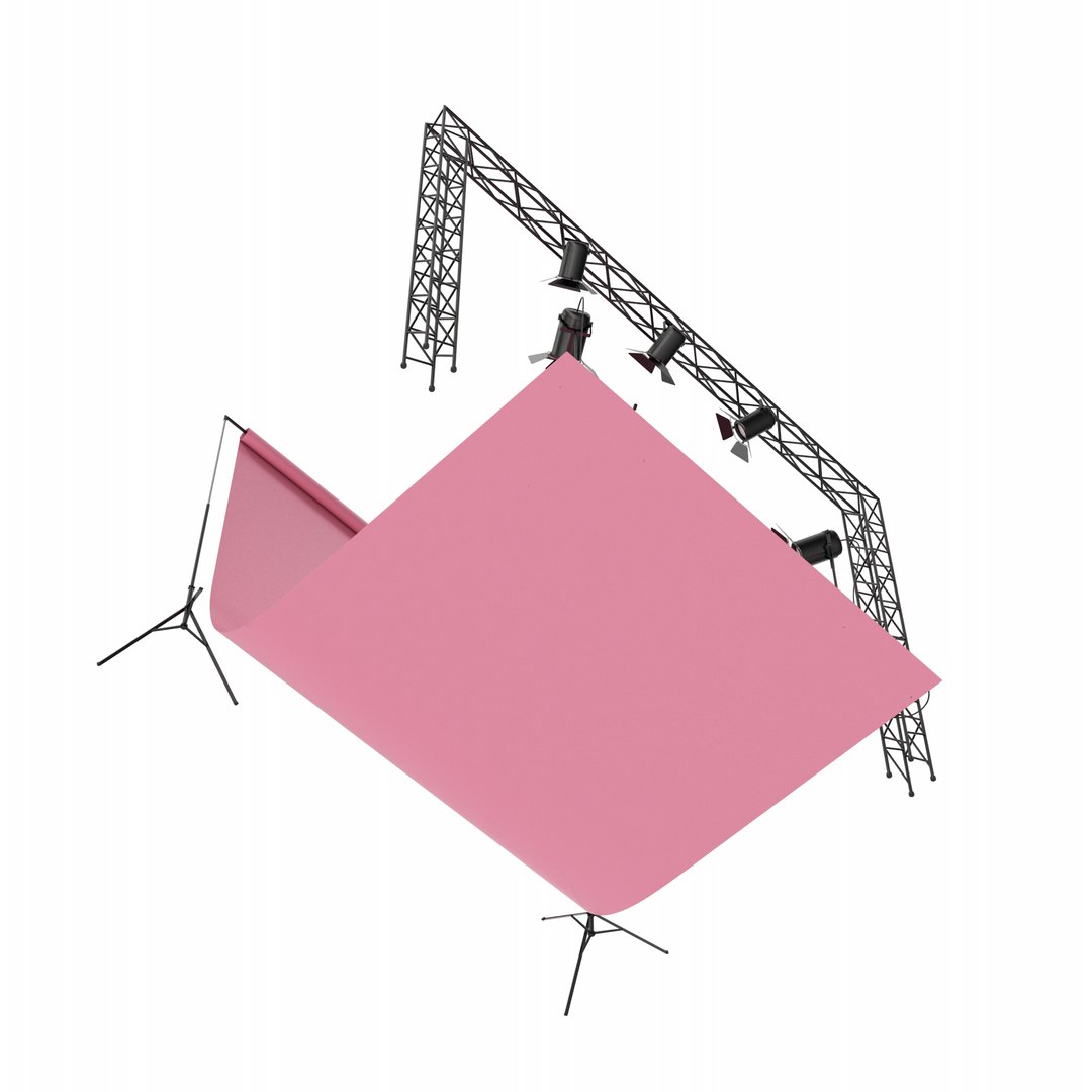 3D Pink Studio Set - TurboSquid 2214450