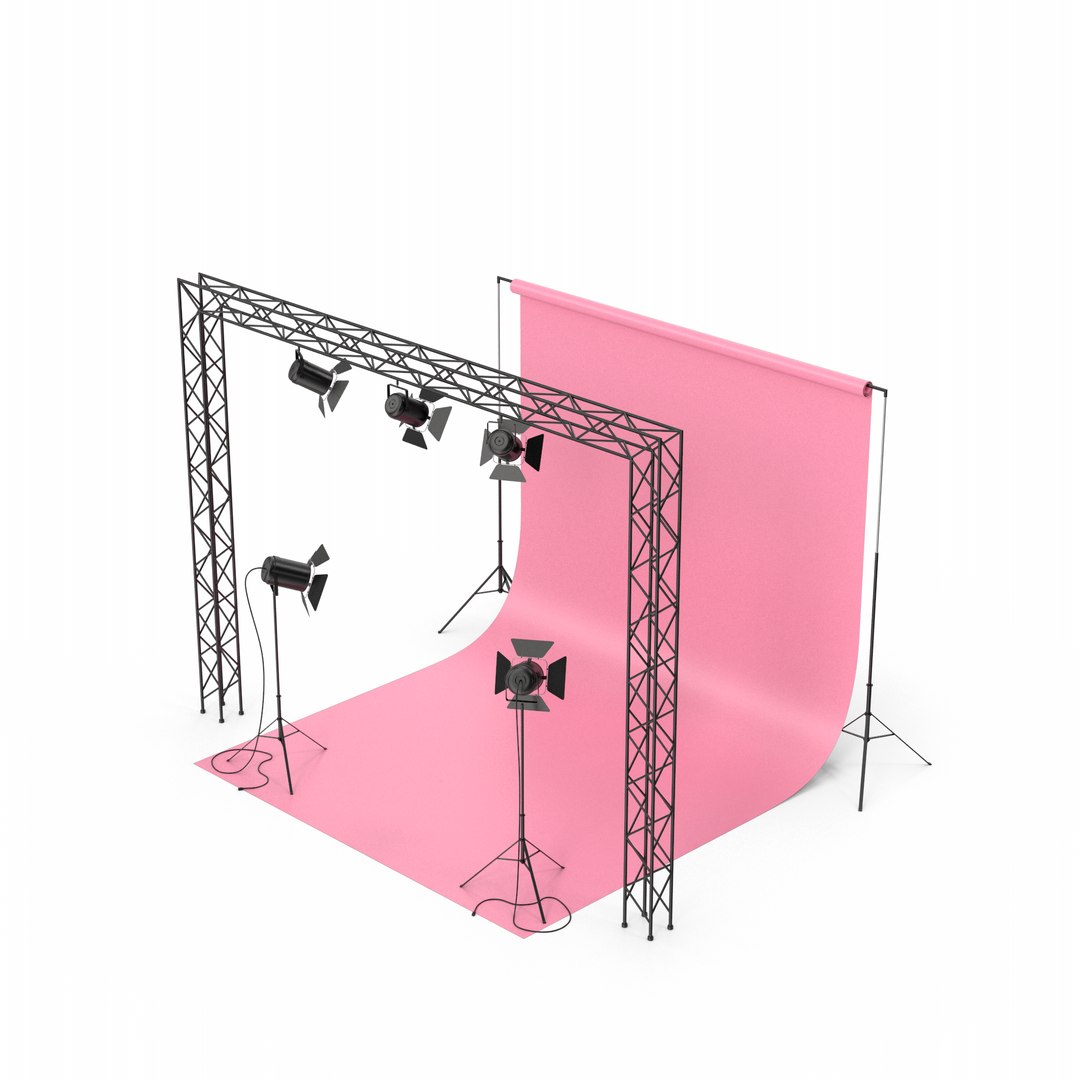 3D Pink Studio Set - TurboSquid 2214450