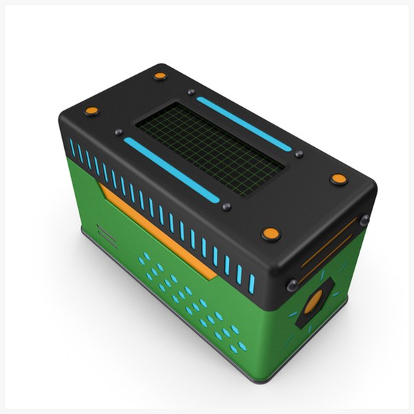 modelo 3d Dispositivo de ciencia ficción verde V1 PBR - TurboSquid 2306792