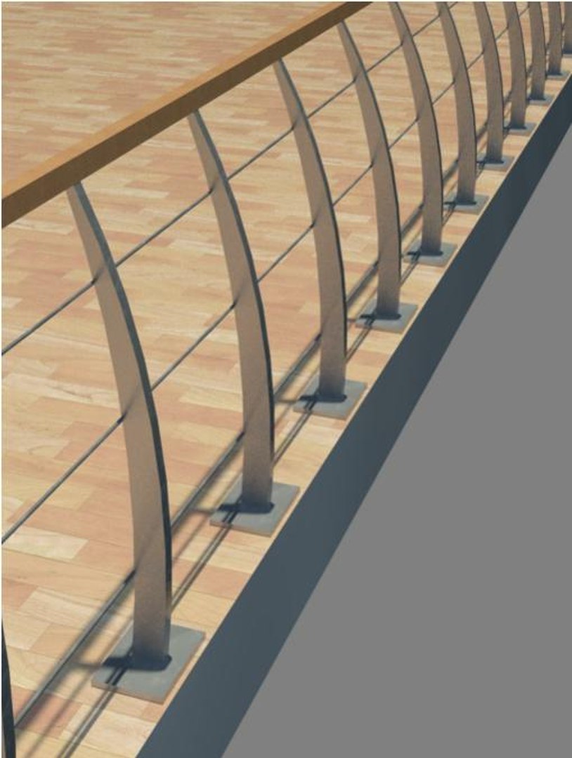 Rvt Curved Stainless Steel Balustrades