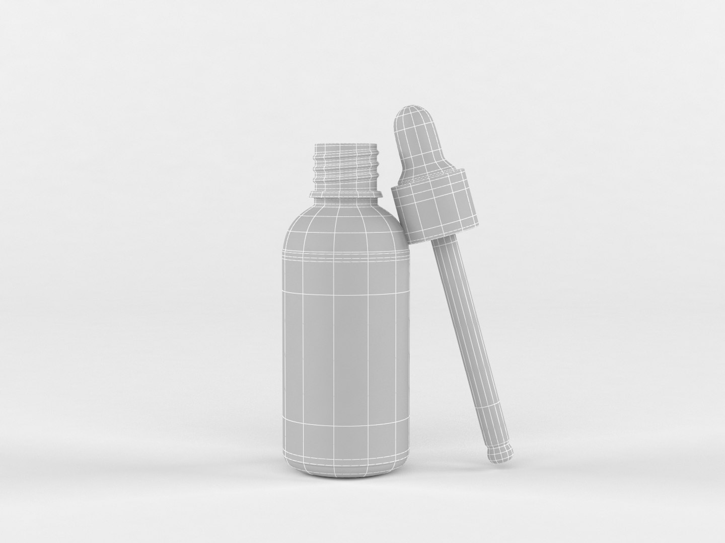 Premium unscented beard oil 3D model - TurboSquid 1383858