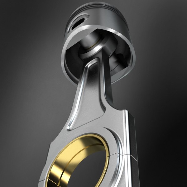 3d model piston assembly