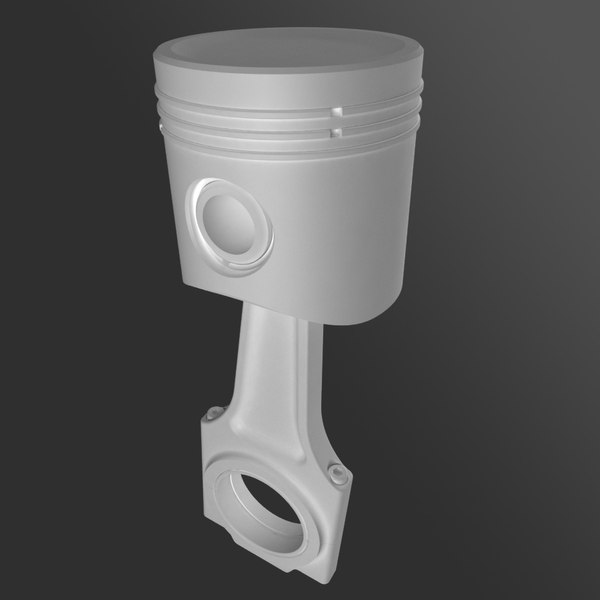 3d model piston assembly