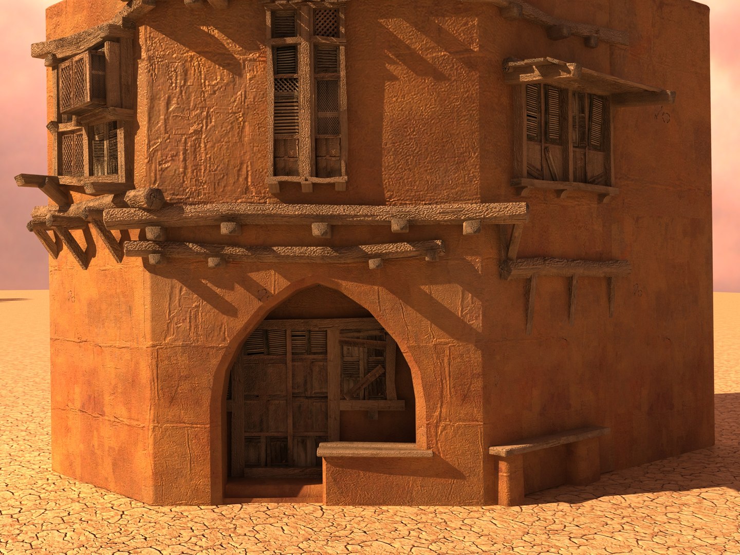 Arabian House 3D Model - TurboSquid 1450425