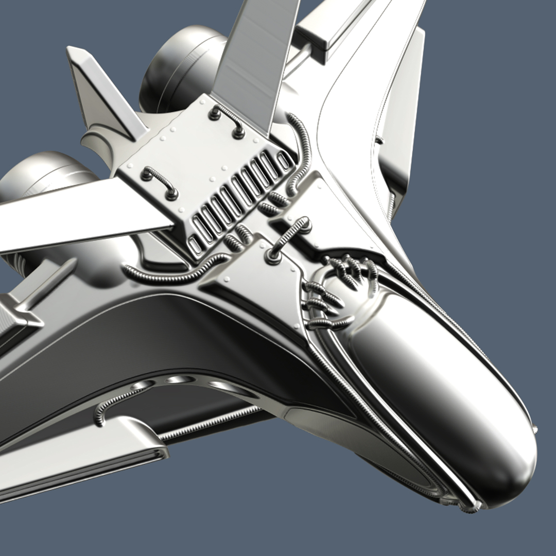3d intergalactic spaceship