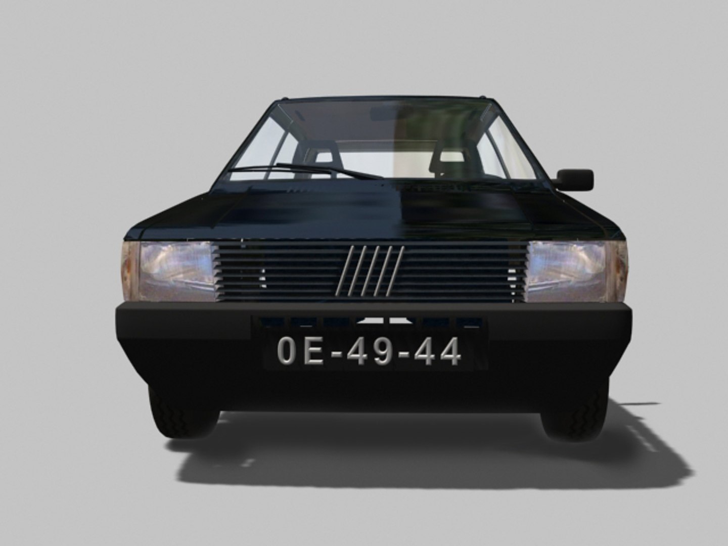 Car Fiat Uno 3d Model