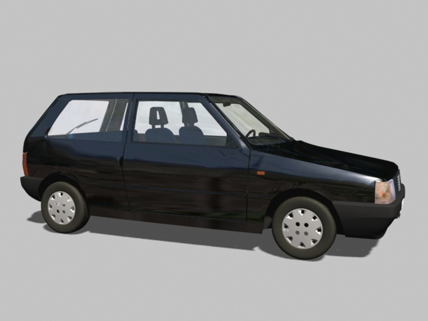 Car Fiat Uno 3d Model