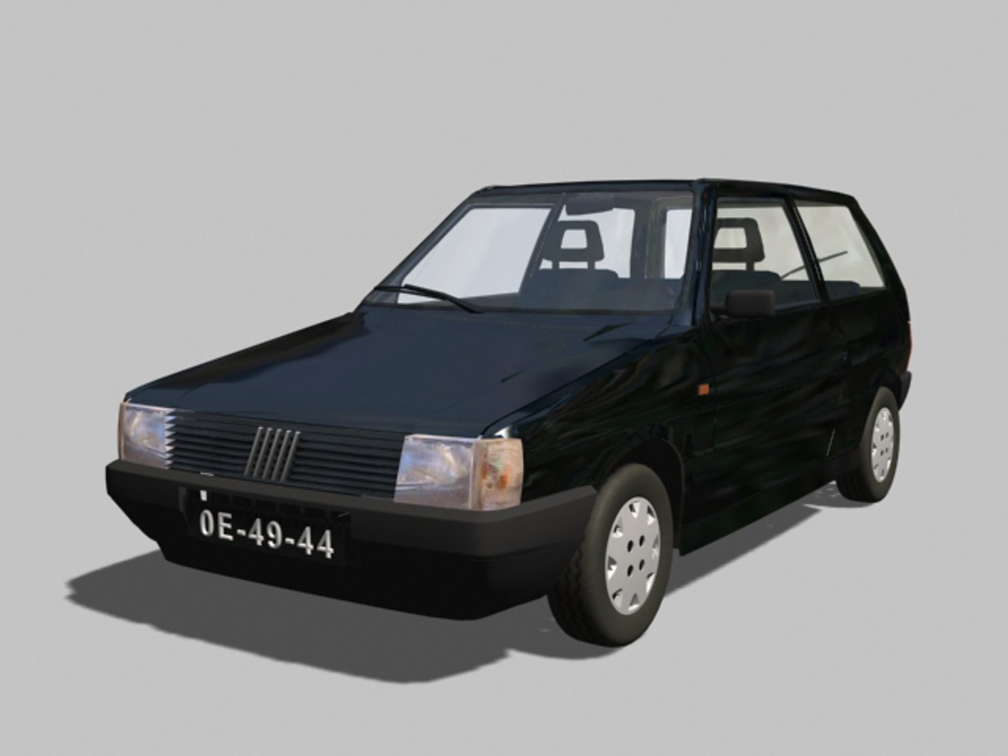 Car Fiat Uno 3d Model